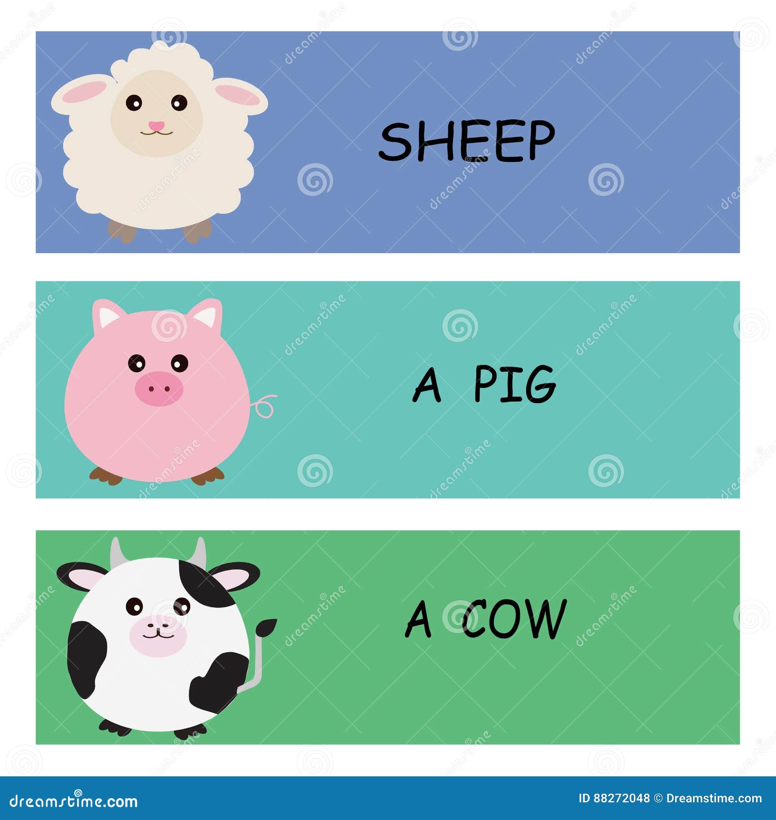 The notice of cute animals stock vector. Illustration of area - 88272048