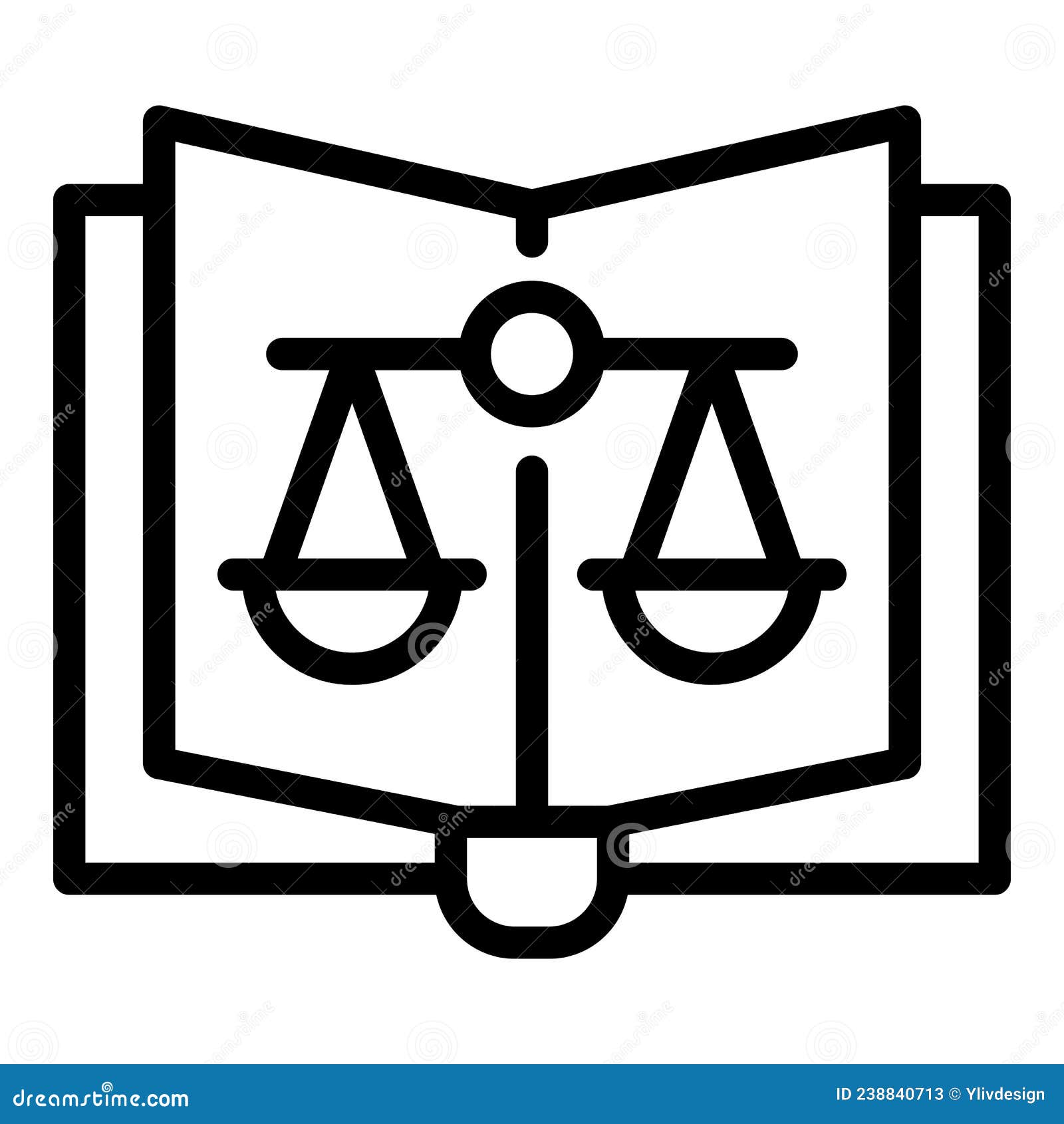 Notice Disclaimer Icon Outline Vector. Legal Document Stock Vector ...