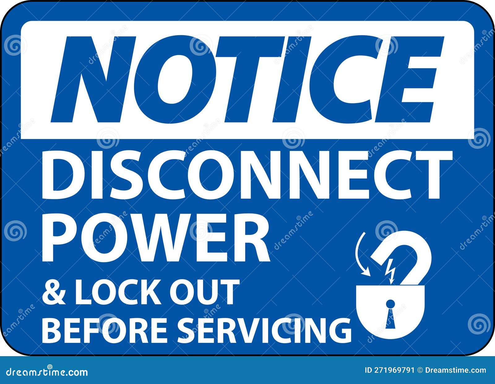Notice Rf Power Disconnect Power Before Servicing Symbol, Vector ...