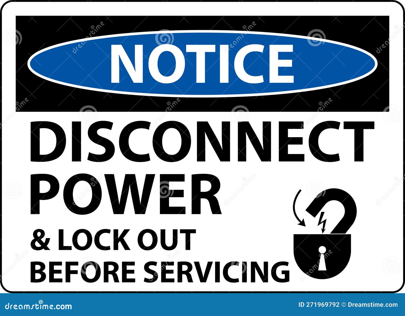 Notice Rf Power Disconnect Power Before Servicing Symbol, Vector ...
