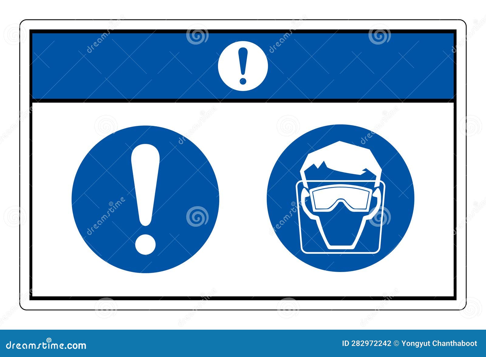 Notice Double Face Protection Symbol Sign ,Vector Illustration, Isolate ...