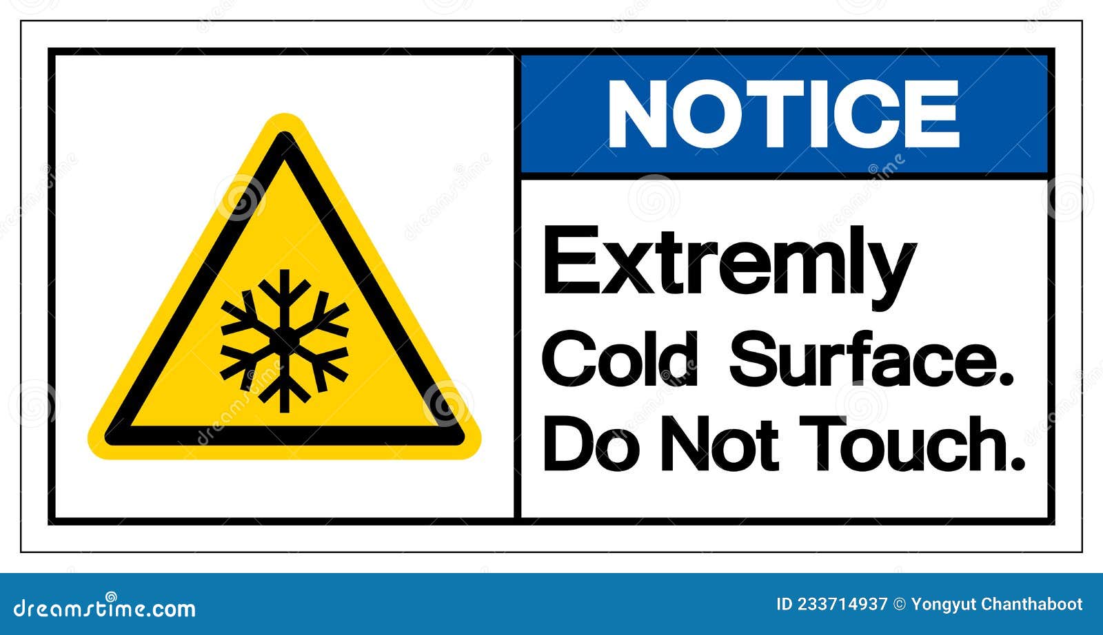 Notice Hot Or Cold Surface Symbol Sign, Vector Illustration, Isolate On ...