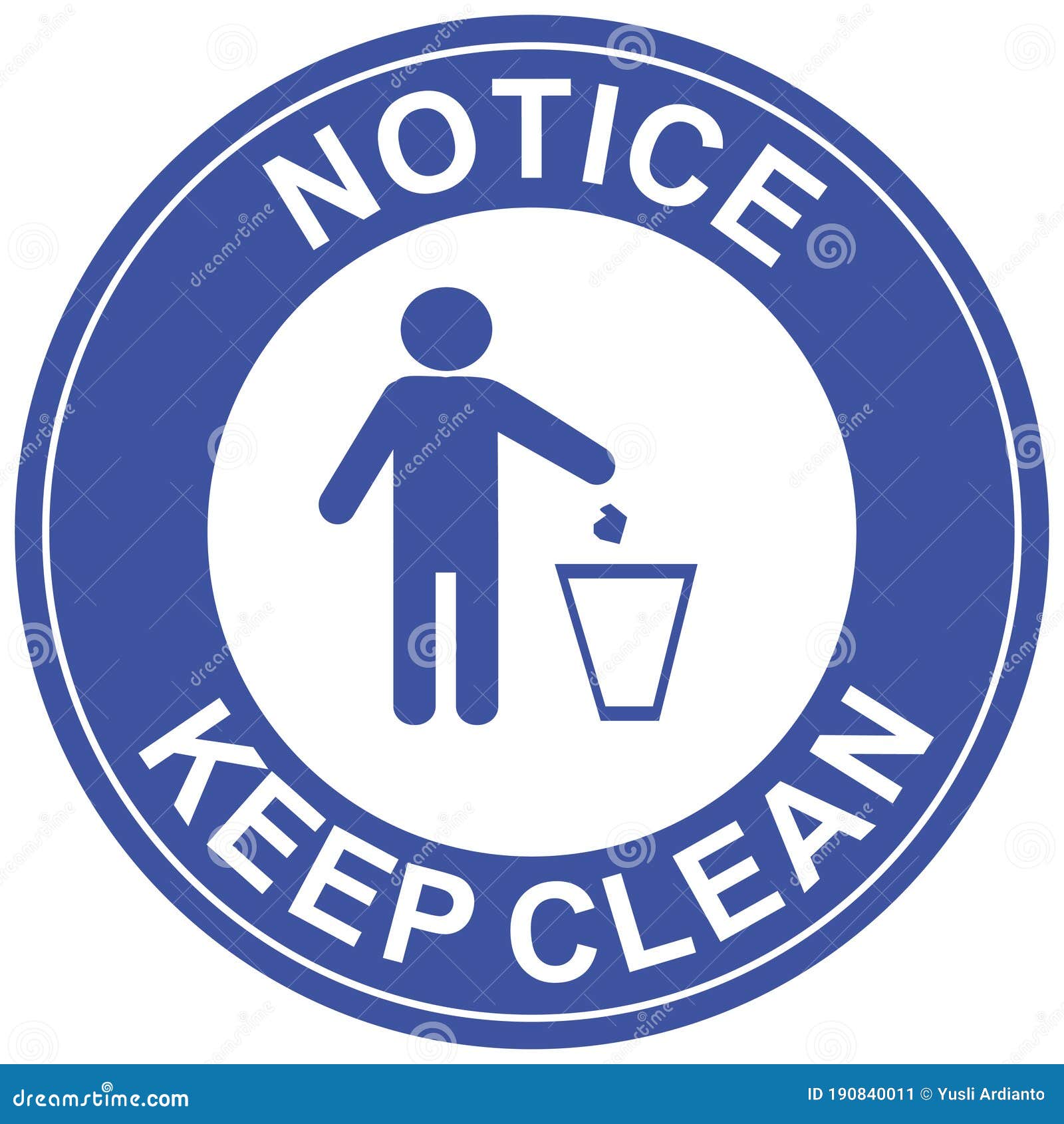 Notice Keep Clean,hygiene Sticker,icon,pictogram Stock Vector ...
