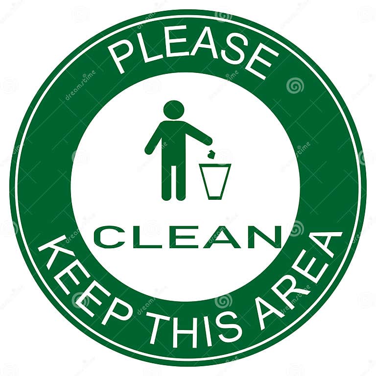 Notice Keep Clean,keep Your Work Area Clean Symbol,icon Stock Vector ...
