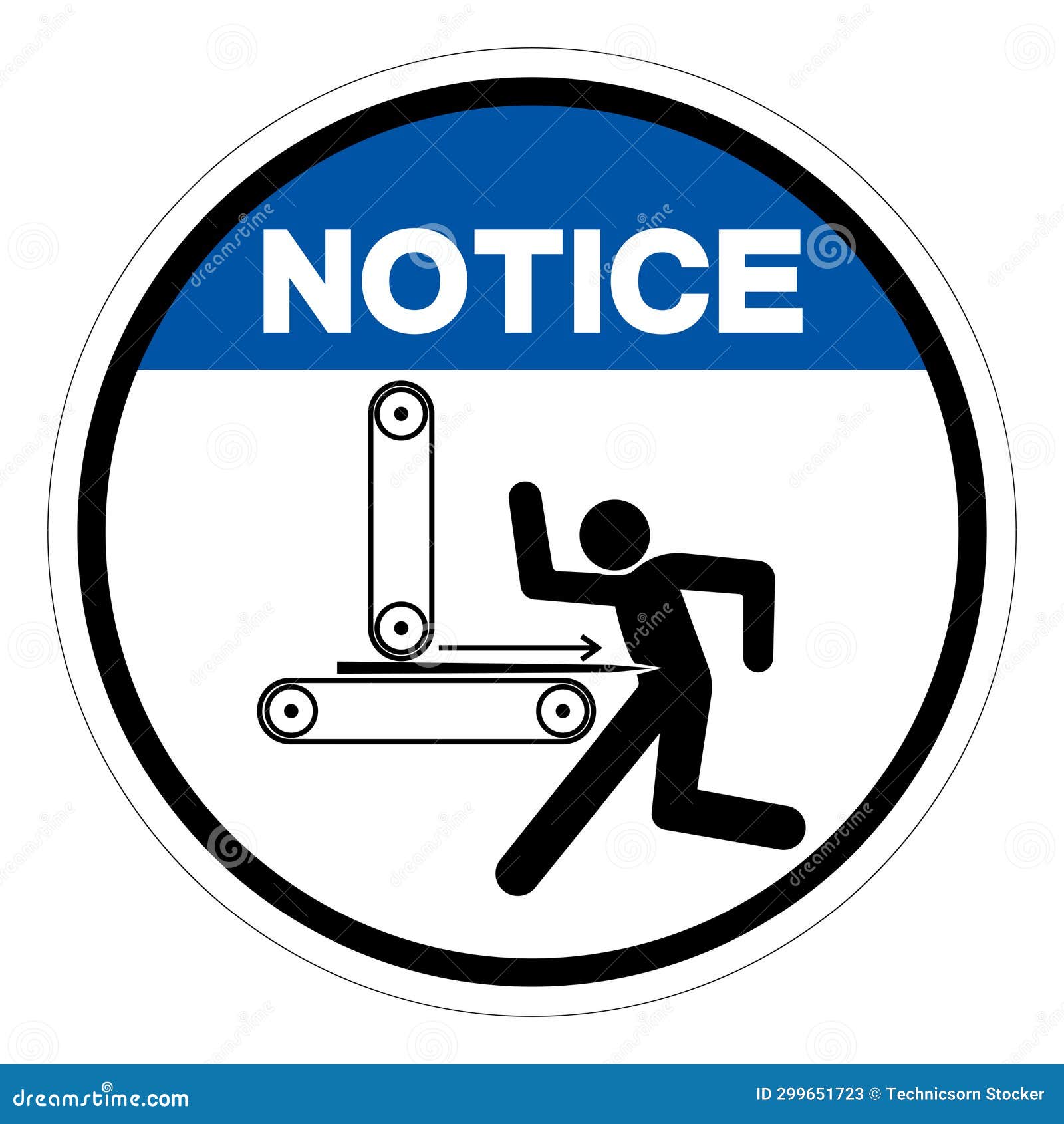 Notice Kickback Hazard Symbol Sign, Vector Illustration, Isolate on ...
