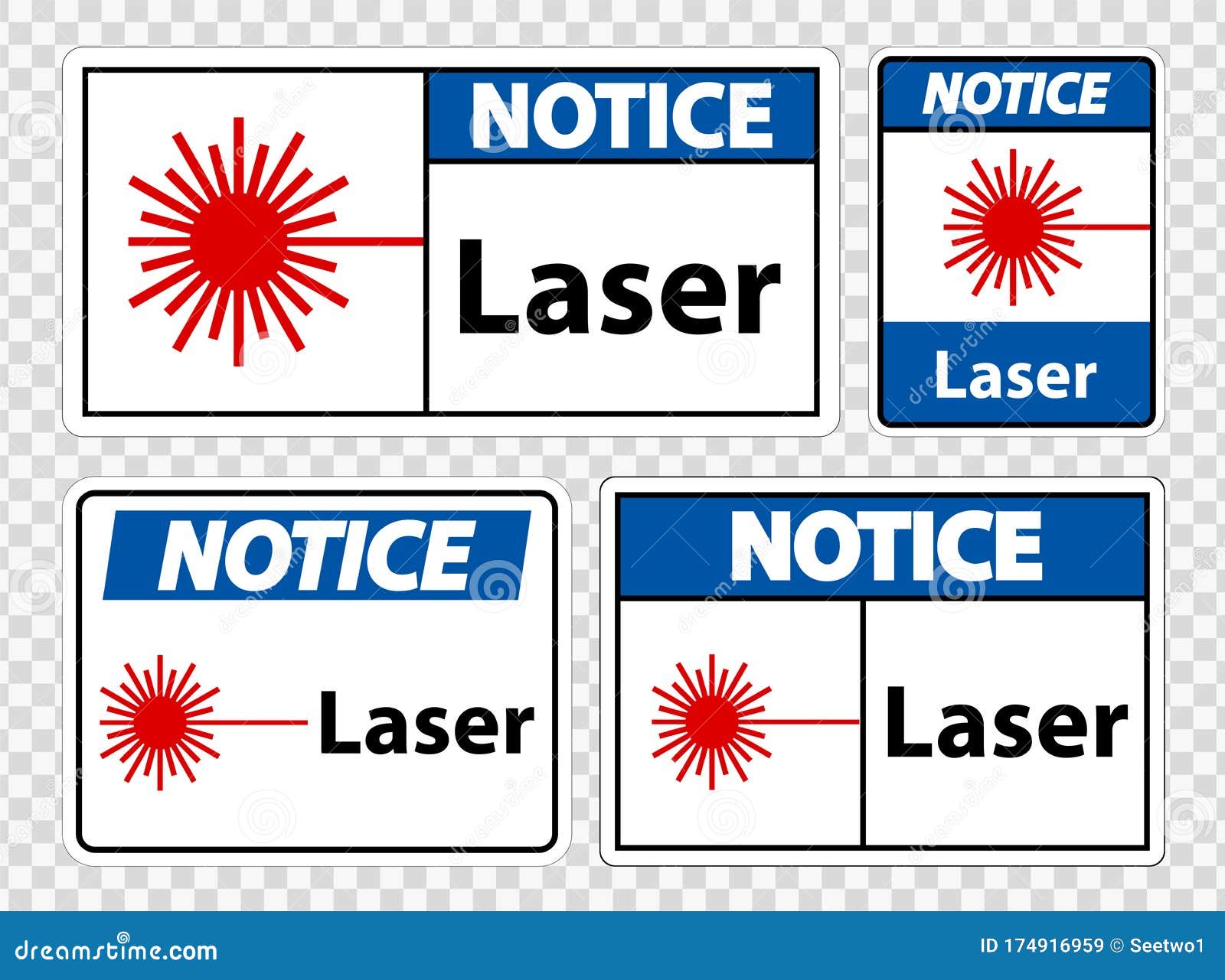Notice Laser Symbol Sign Symbol Sign Isolate On Transparent Background ...