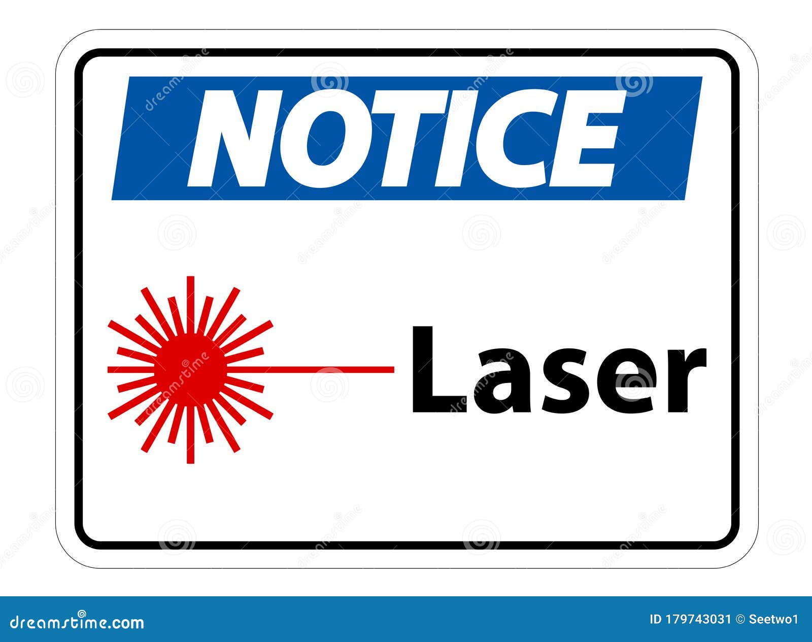 Notice Laser Symbol Sign Symbol Sign Isolate On Transparent Background ...