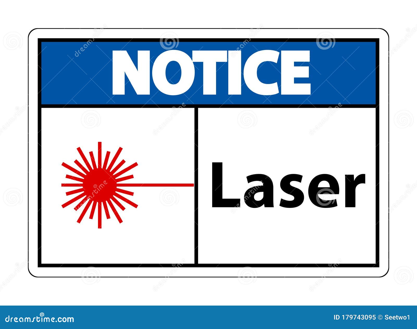 Notice Laser Symbol Sign Symbol Sign Isolate on Transparent Background ...