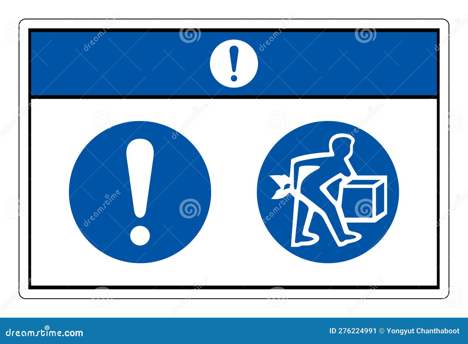 Lift Correctly Symbol Sign, Vector Illustration, Isolate On White ...