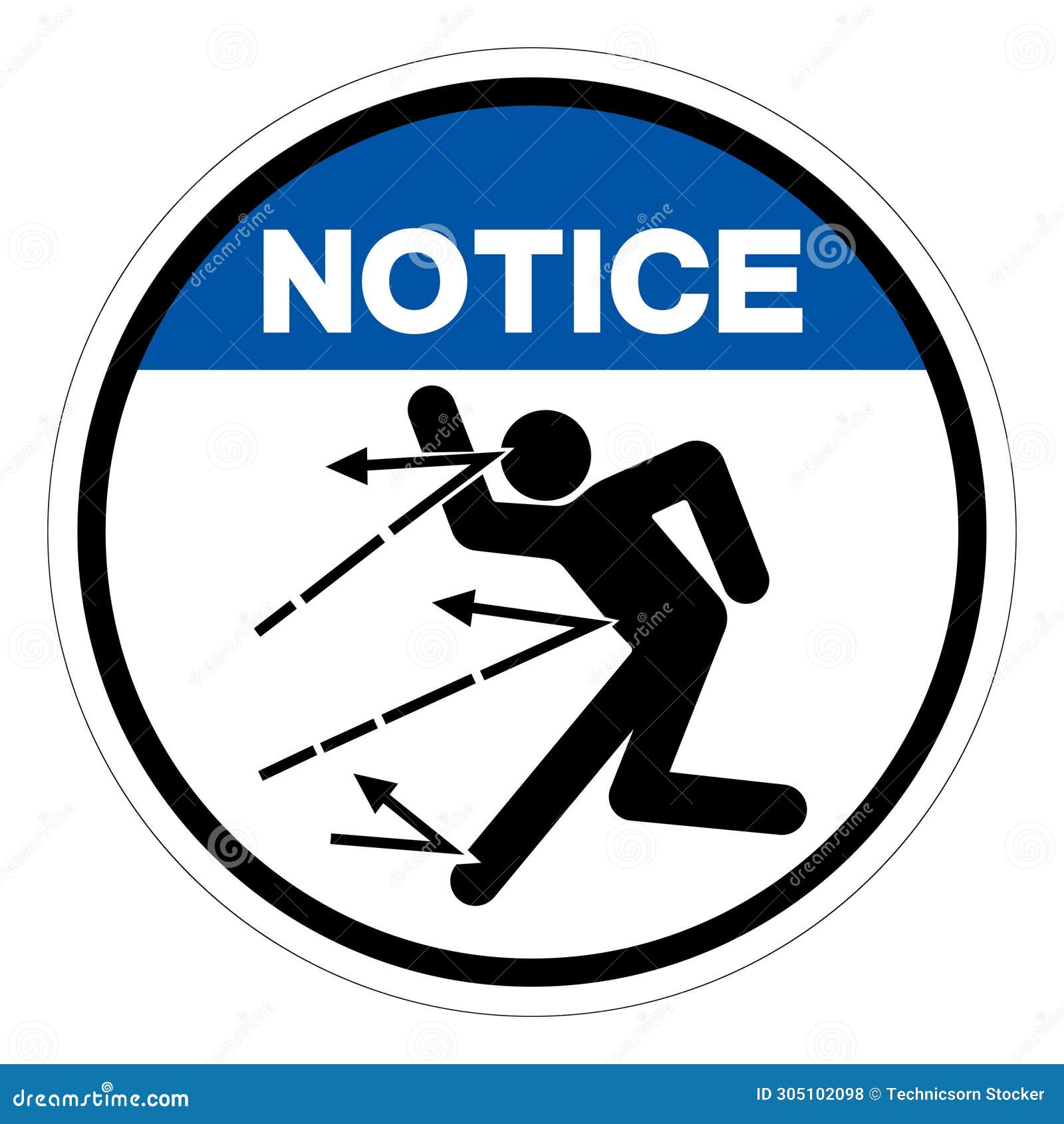 Notice of Material Spattering Symbol Sign, Vector Illustration, Isolate ...