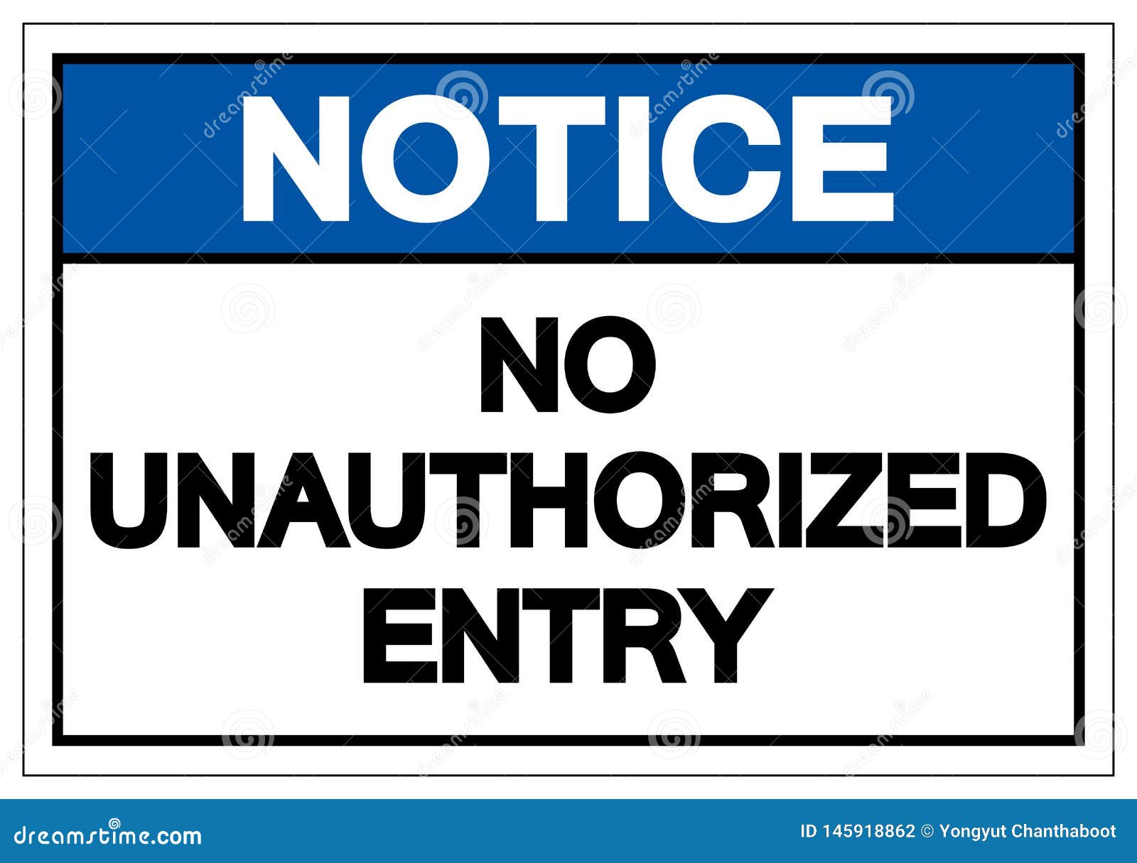Notice No Entry Permit Required Confined Space Symbol Sign, Vector ...