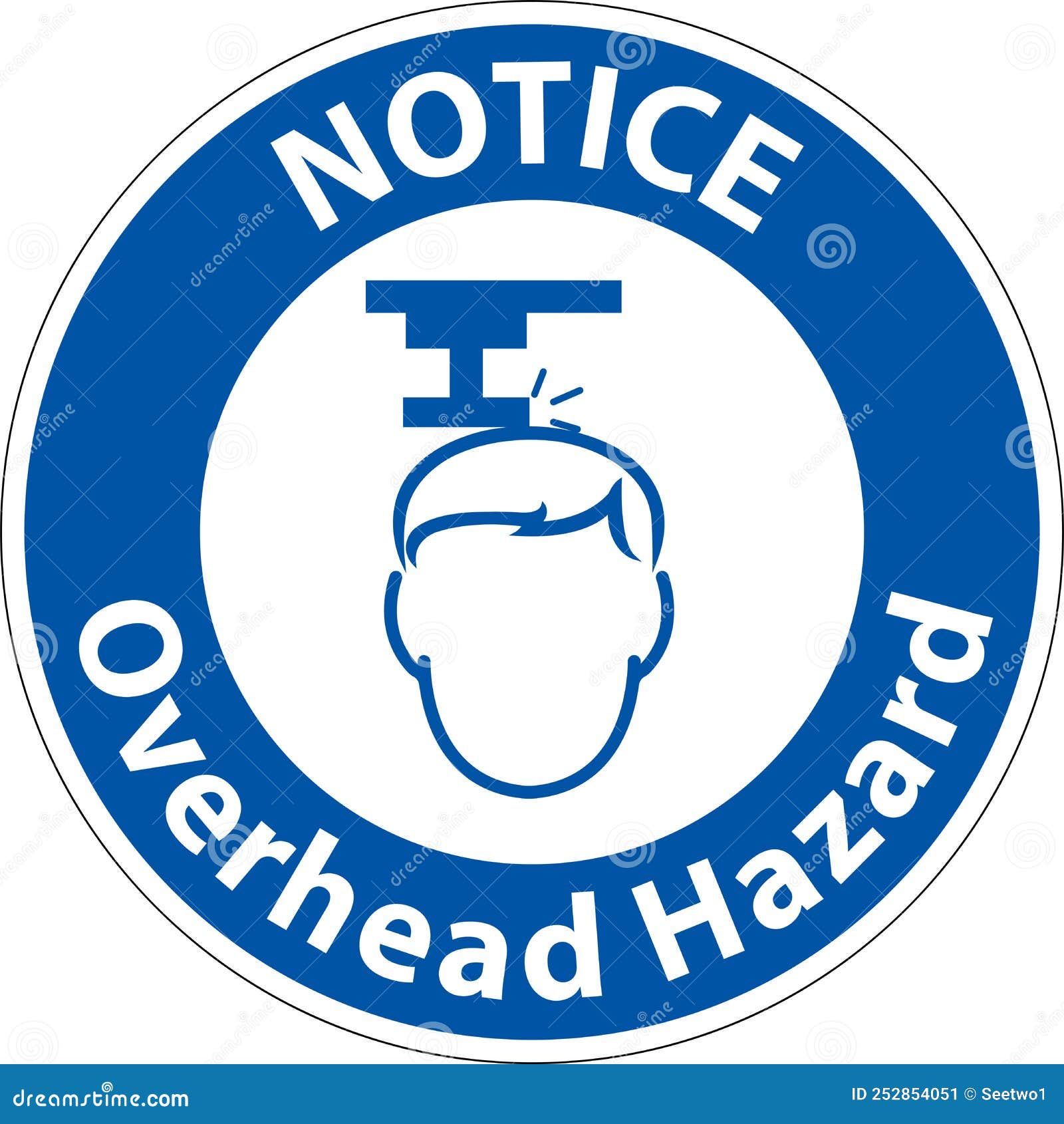 Notice Overhead Cables Symbol Sign ,Vector Illustration, Isolate On ...