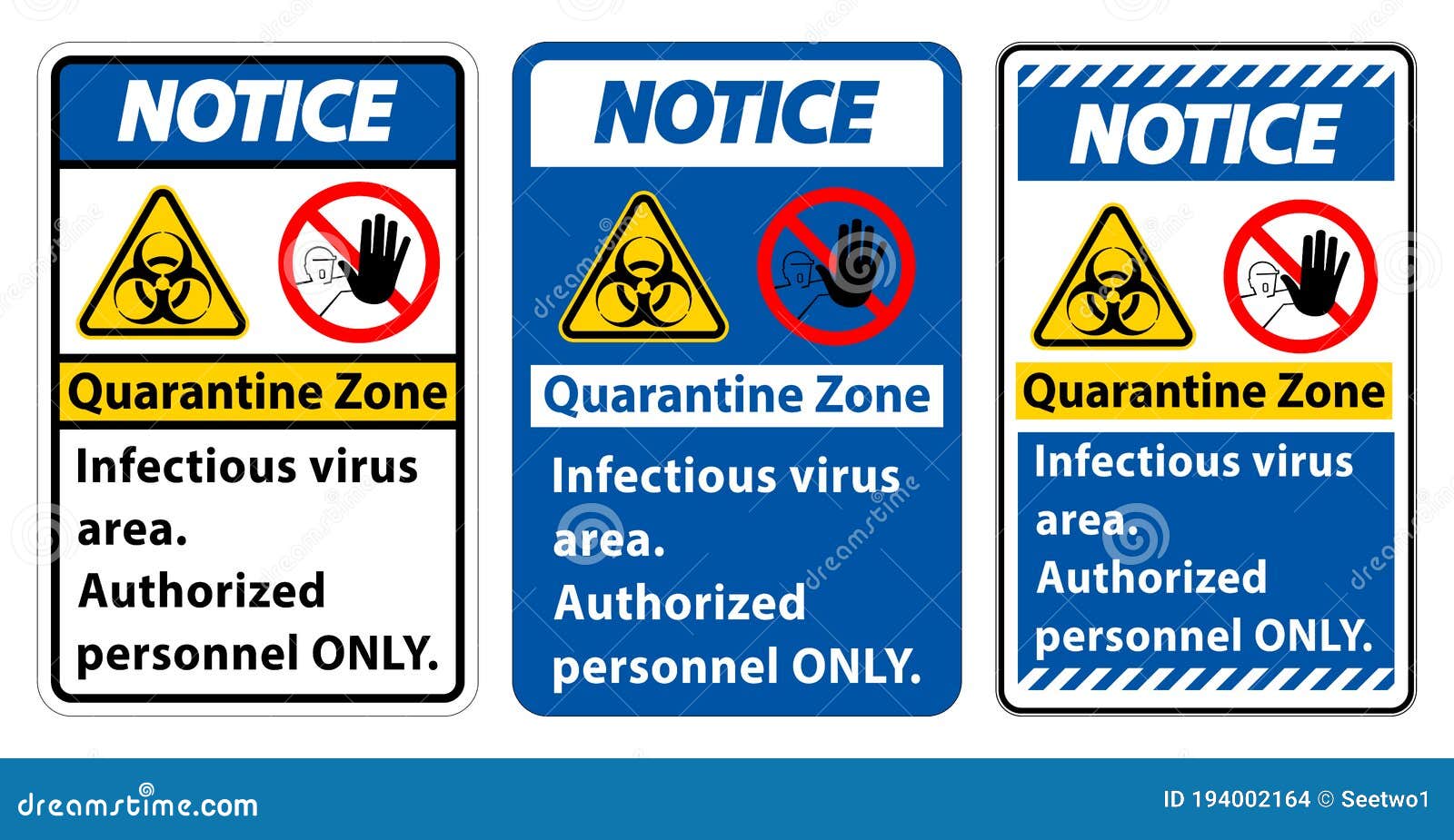 Notice Quarantine Infective Outbreak Sign Isolate On Transparent ...