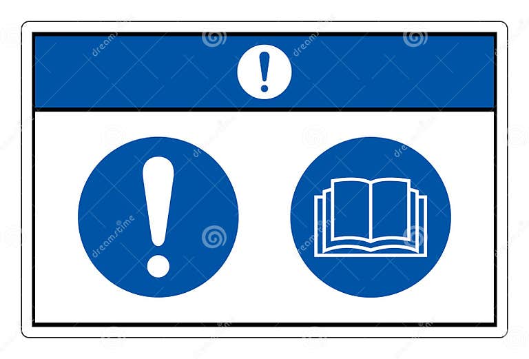 Notice Read Operator S Manual Symbol Sign, Vector Illustration ... Notice Read Operator S Manual Symbol Sign, Vector Illustration ...