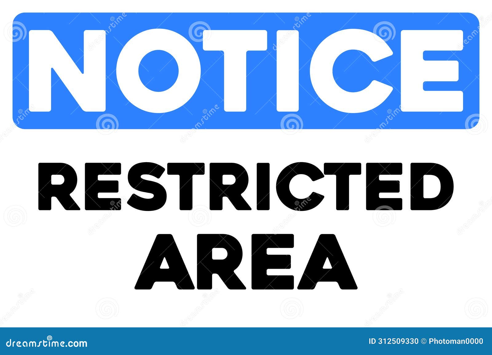Notice Restricted Area Do Not Enter Tag Template Label Symbol Sign ...