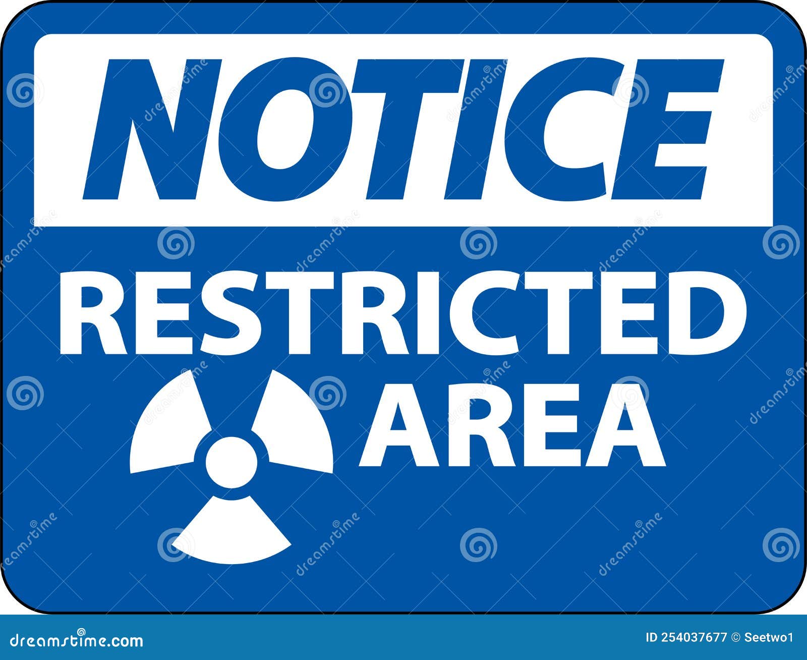 Notice Restricted Area Sign on White Background Stock Vector ... Notice Restricted Area Sign on White Background Stock Vector ...