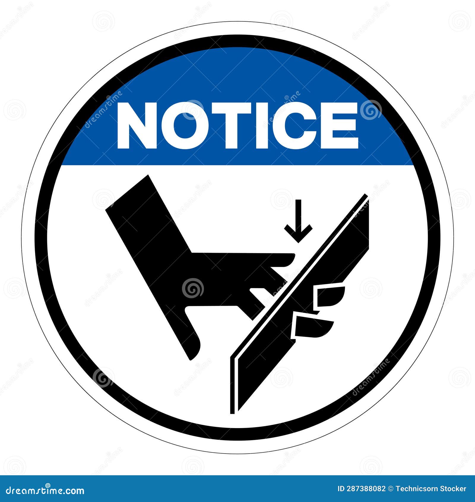 Notice Sharp Edges Will Cut Symbol Sign, Vector Illustration, Isolate ...