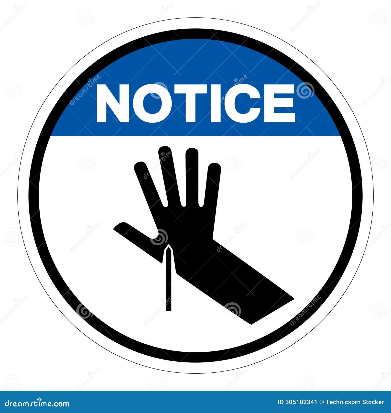 Notice Sharp Point Symbol Sign, Vector Illustration, Isolate on White ...
