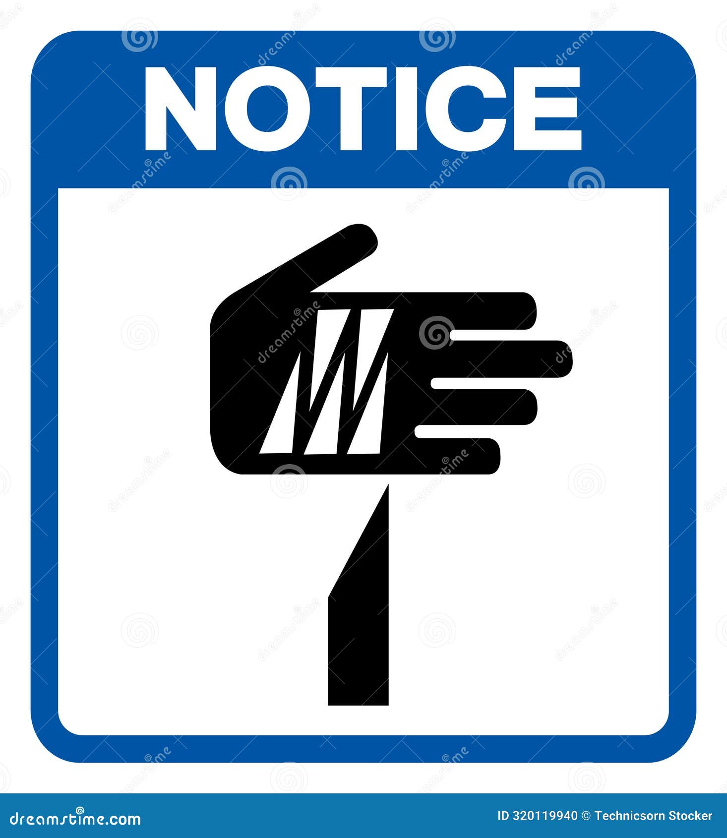 Notice Sharp Point Symbol Sign, Vector Illustration, Isolate on White ...