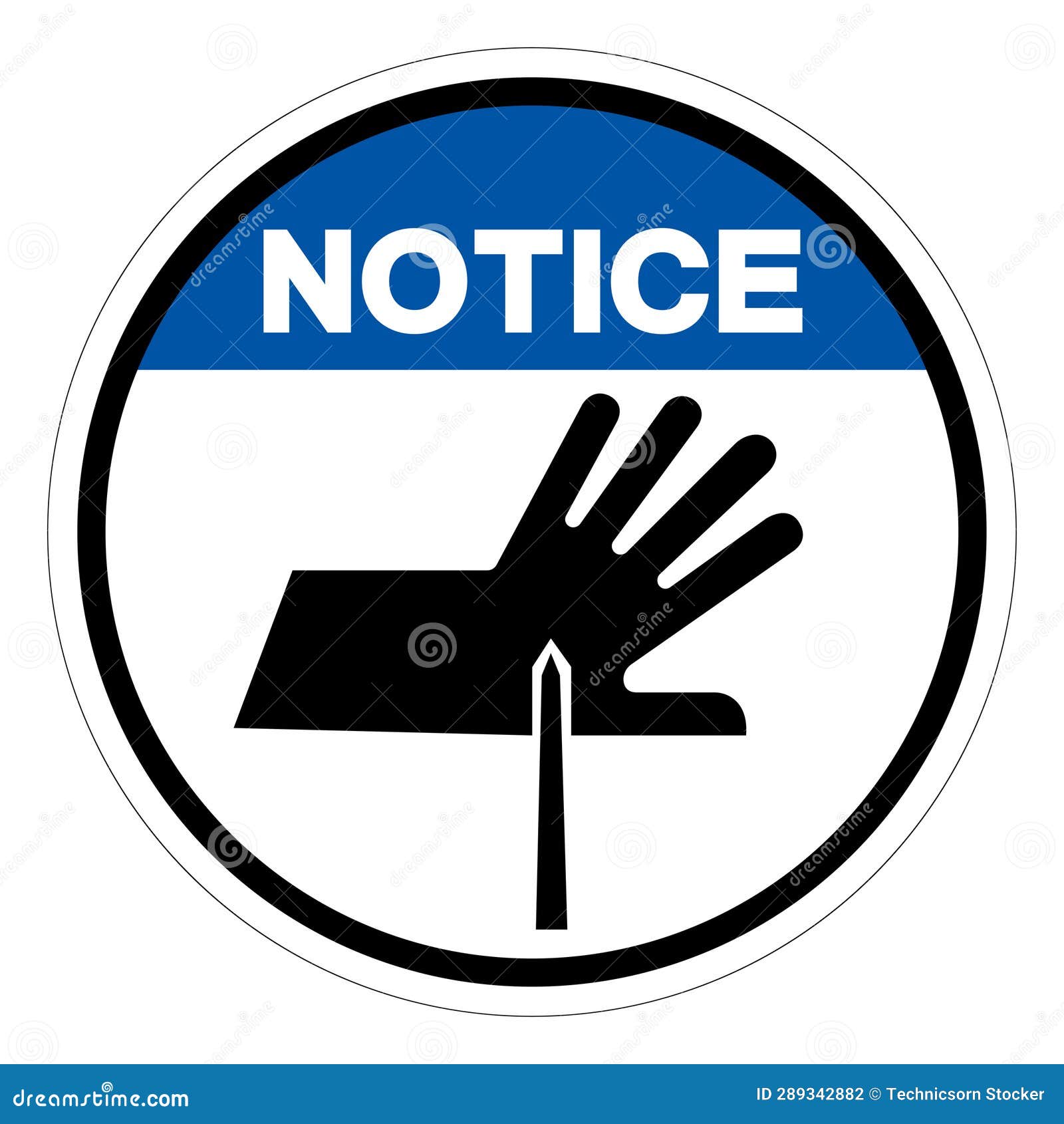 Notice Sharp Points Symbol Sign, Vector Illustration, Isolate on White ...