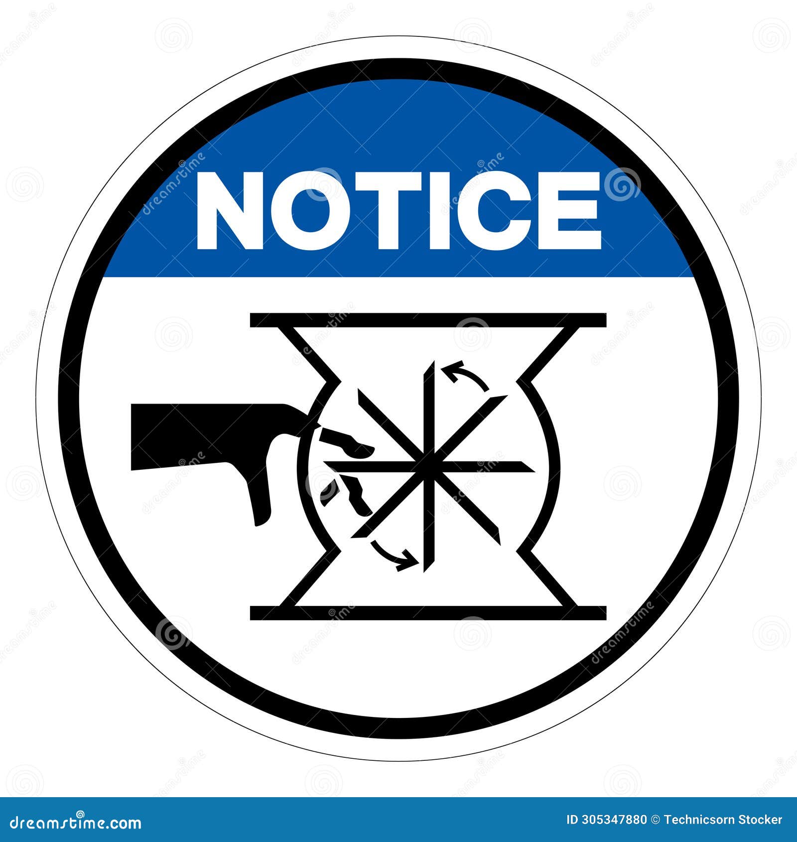 Notice Shear Points Sharp Edges Symbol Sign, Vector Illustration ...