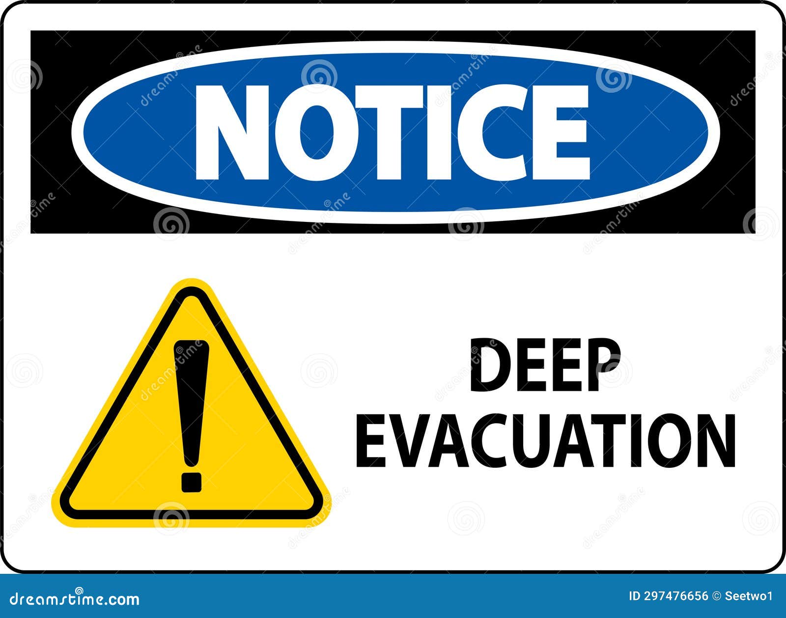 Evacuation Notice Rubber Stamp Cartoon Vector | CartoonDealer.com #83597369