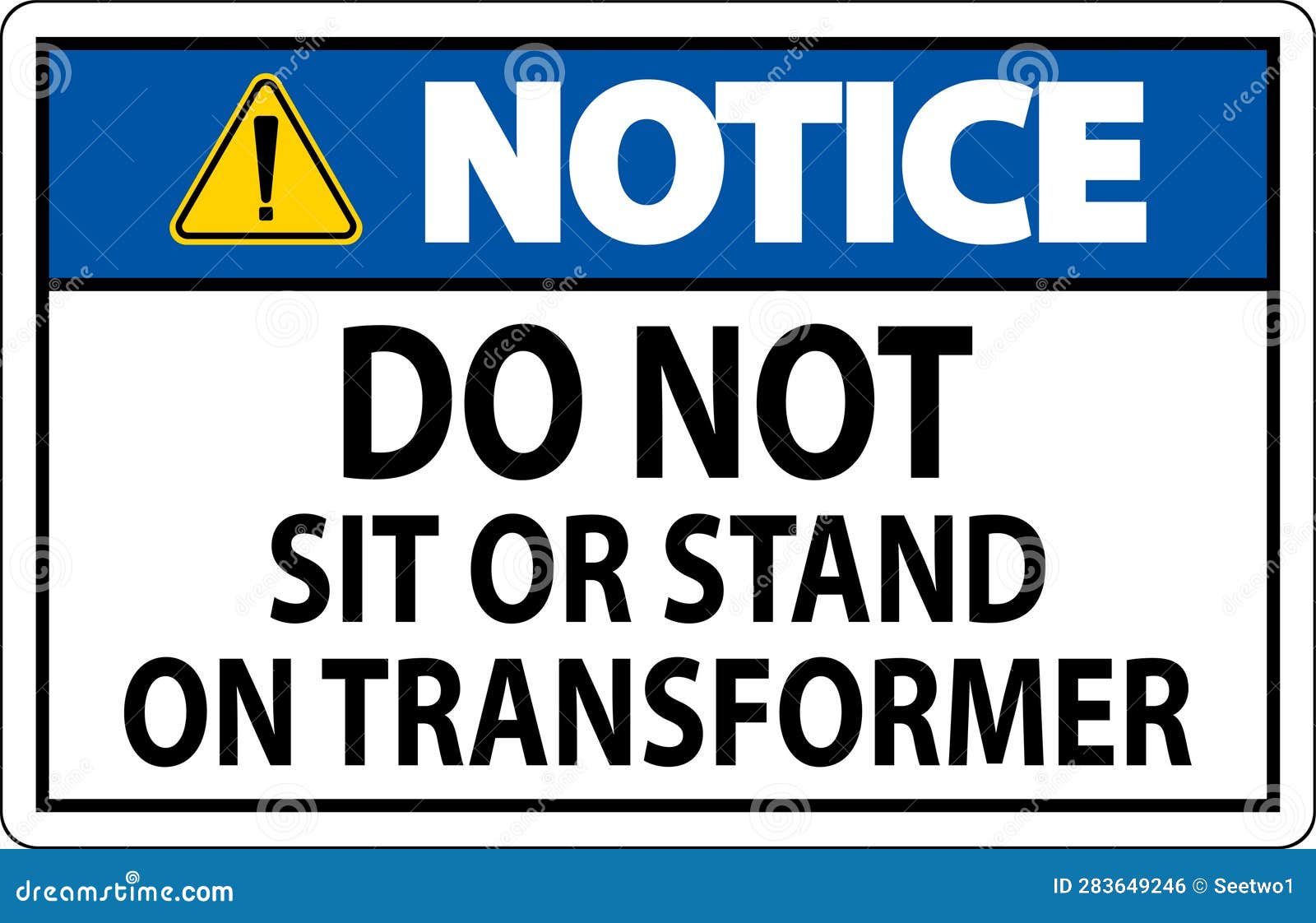 Notice Stand Clear Of Door Symbol Sign On White Background Vector ...