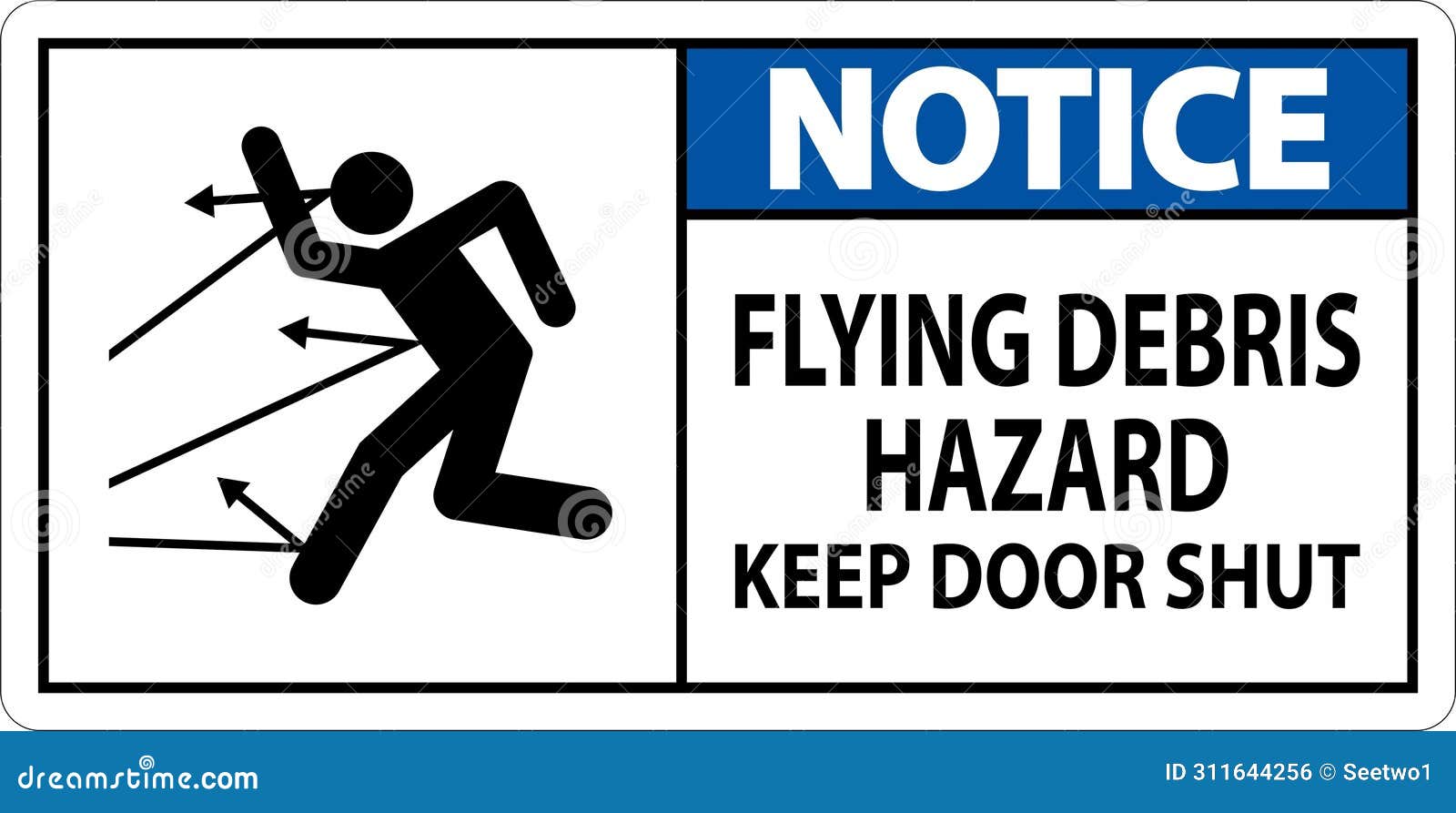 Notice Sign Arc Flash And Shock Hazard Appropriate PPE Required Vector ...