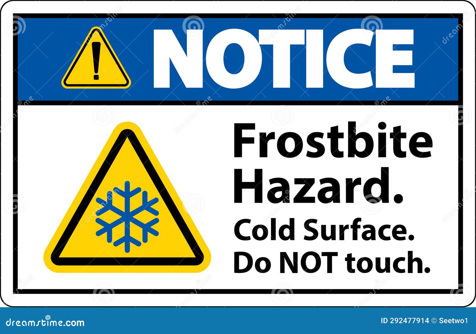 Notice Hot Or Cold Surface Symbol Sign, Vector Illustration, Isolate On ...