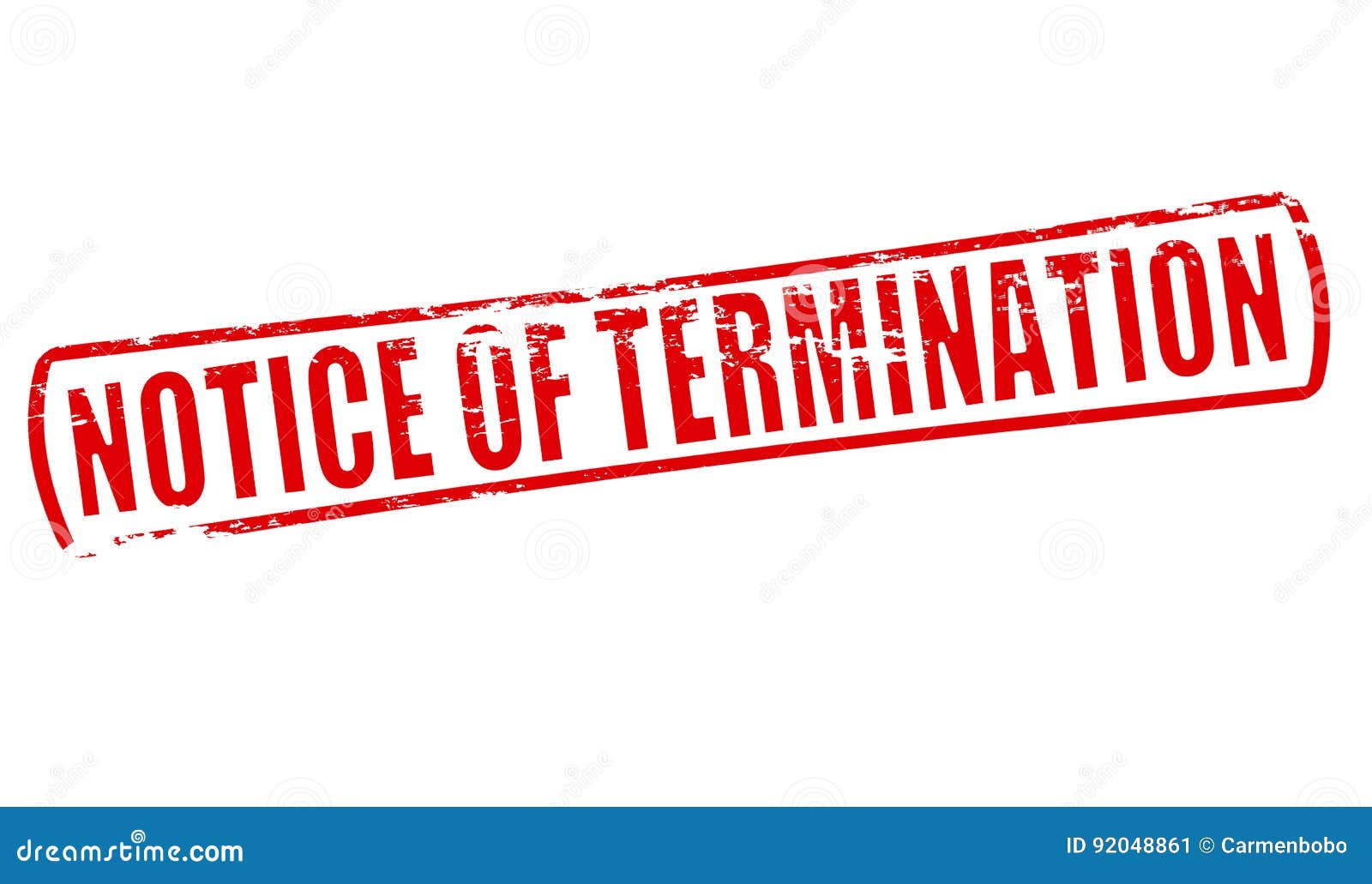 Notice of termination stock illustration. Illustration of miscellaneous ...