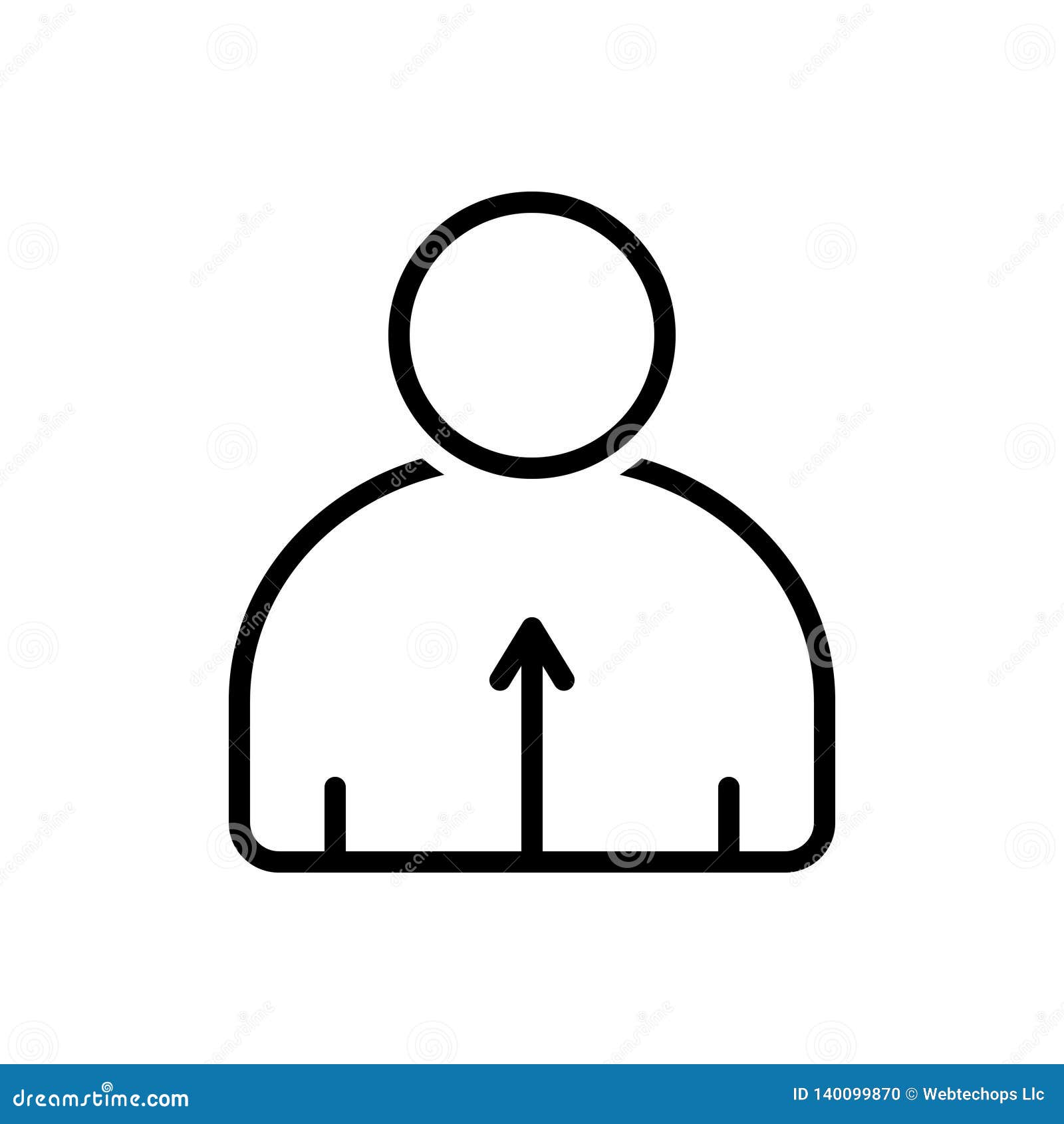 Black Line Icon for Noticeable, Personality and Noticeable Stock Vector ...