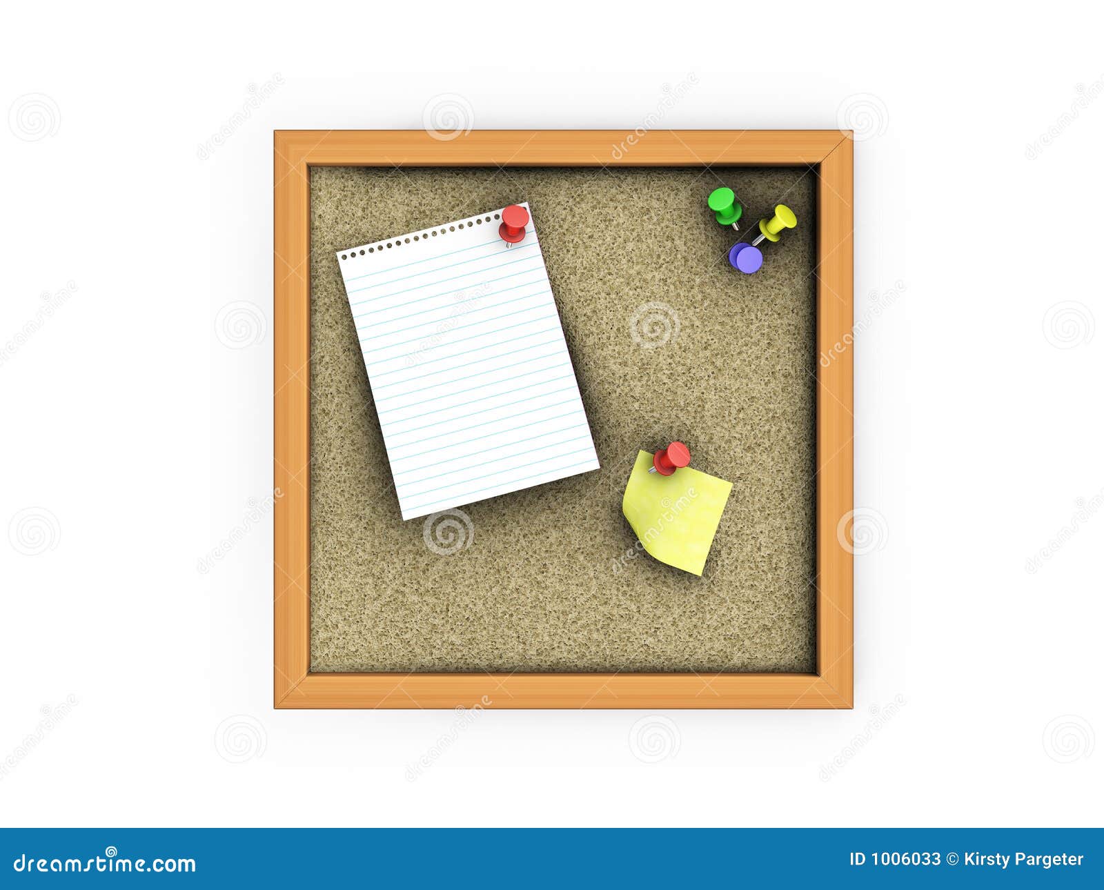 Noticeboard stock illustration. Illustration of organize - 1006033