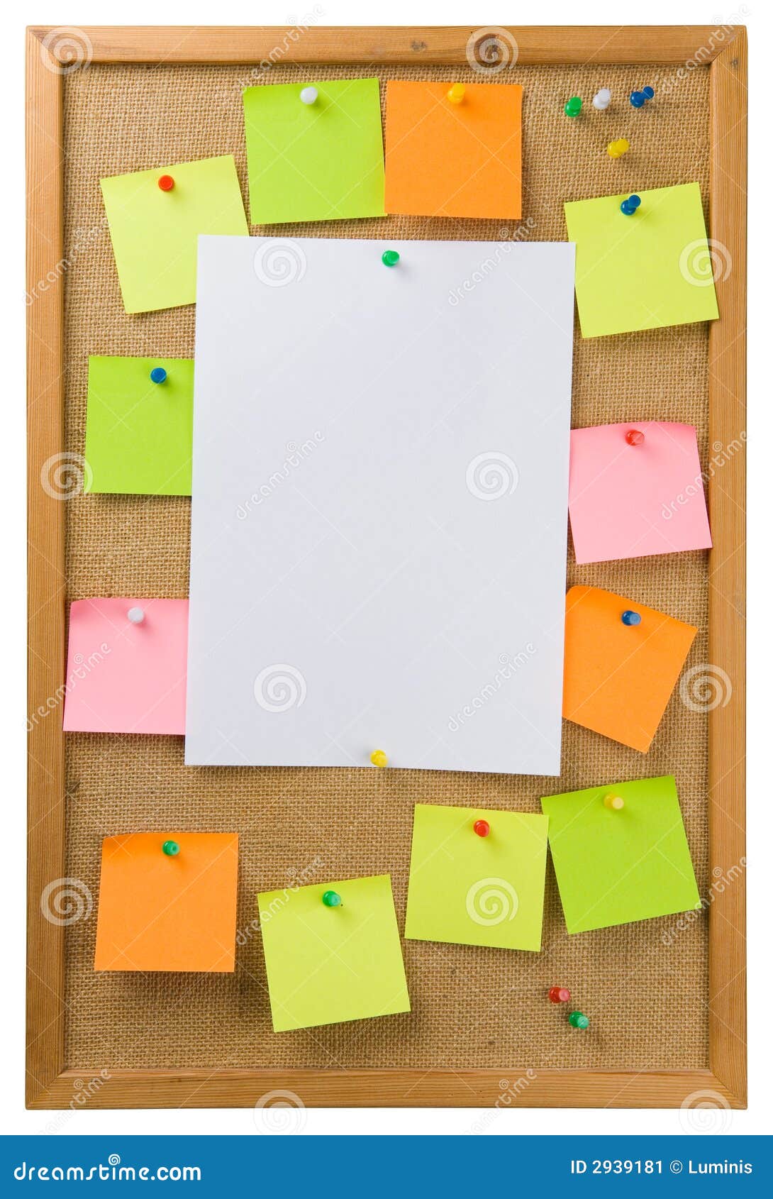 Noticeboard stock image. Image of letter, bulletinboard - 2939181