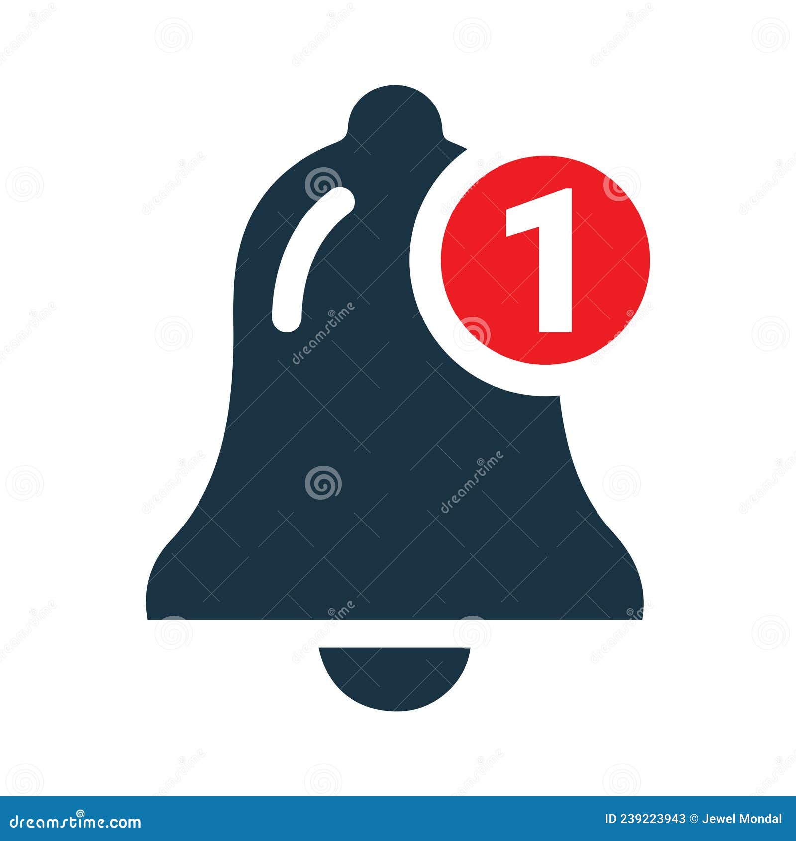 Notification, Alert, Bell, Message, Notify Icon. Simple Vector Sketch ...