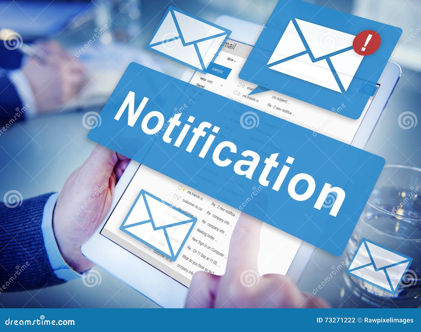 Notification Alert Digital Icon Internet Network Concept Stock Photo ...