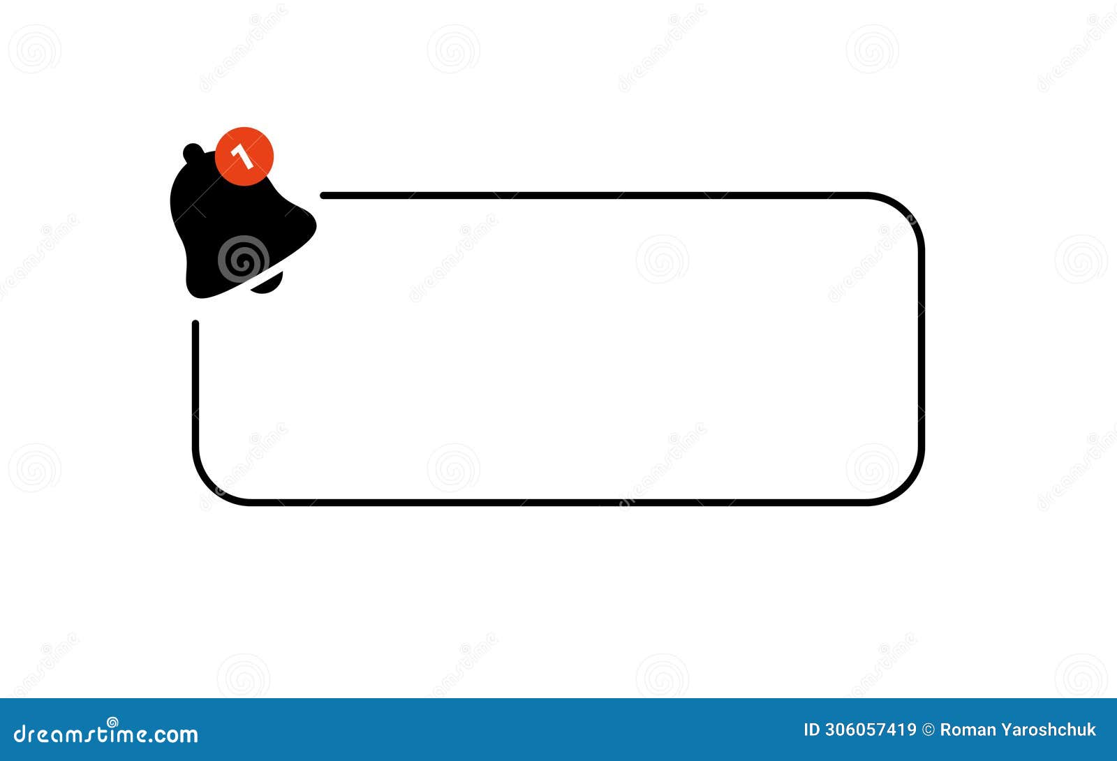 Notification Banner. Reminder Popup Stock Illustration - Illustration ...