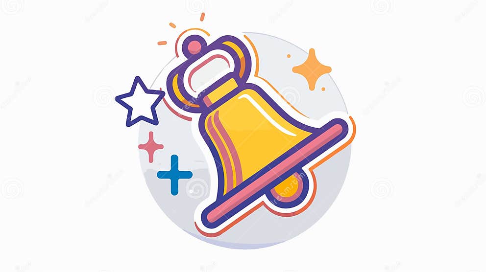 Bell Notification Icon for Website Designs and Apps, Minimalist Alert ...