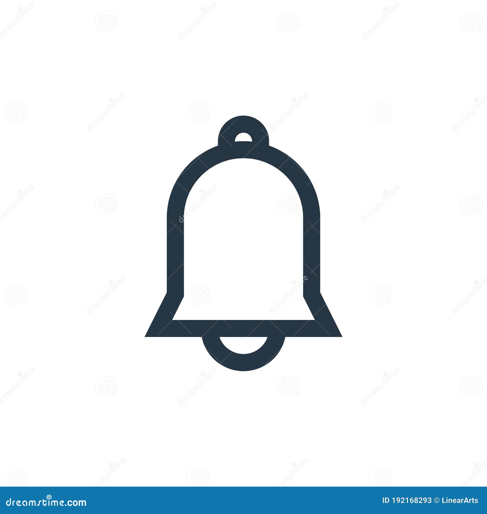 Notification Bell Icon Vector from Basic Ui Concept. Thin Line ...