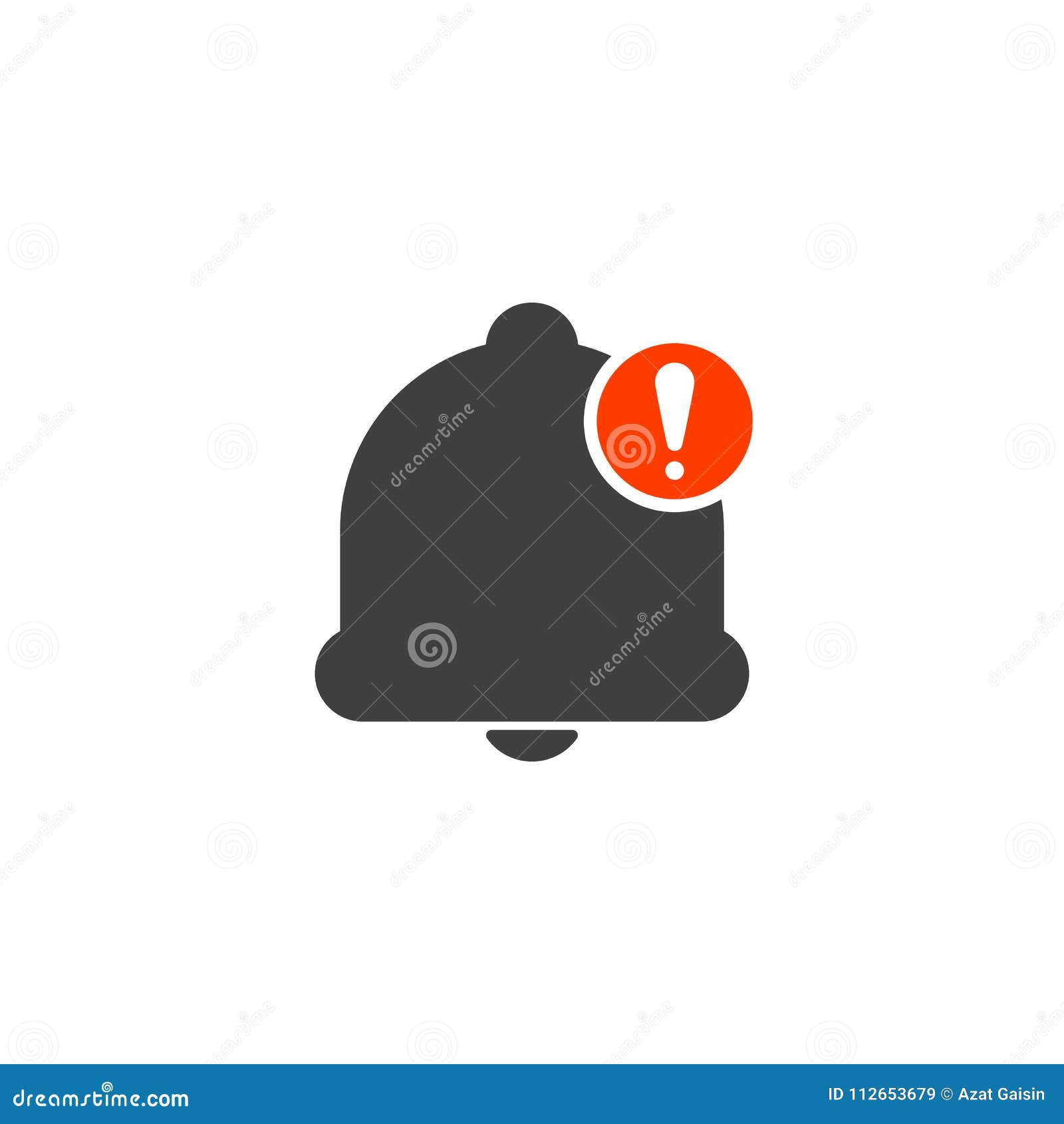 Notification Icon with Exclamation Mark. Notification Icon and Alert ...