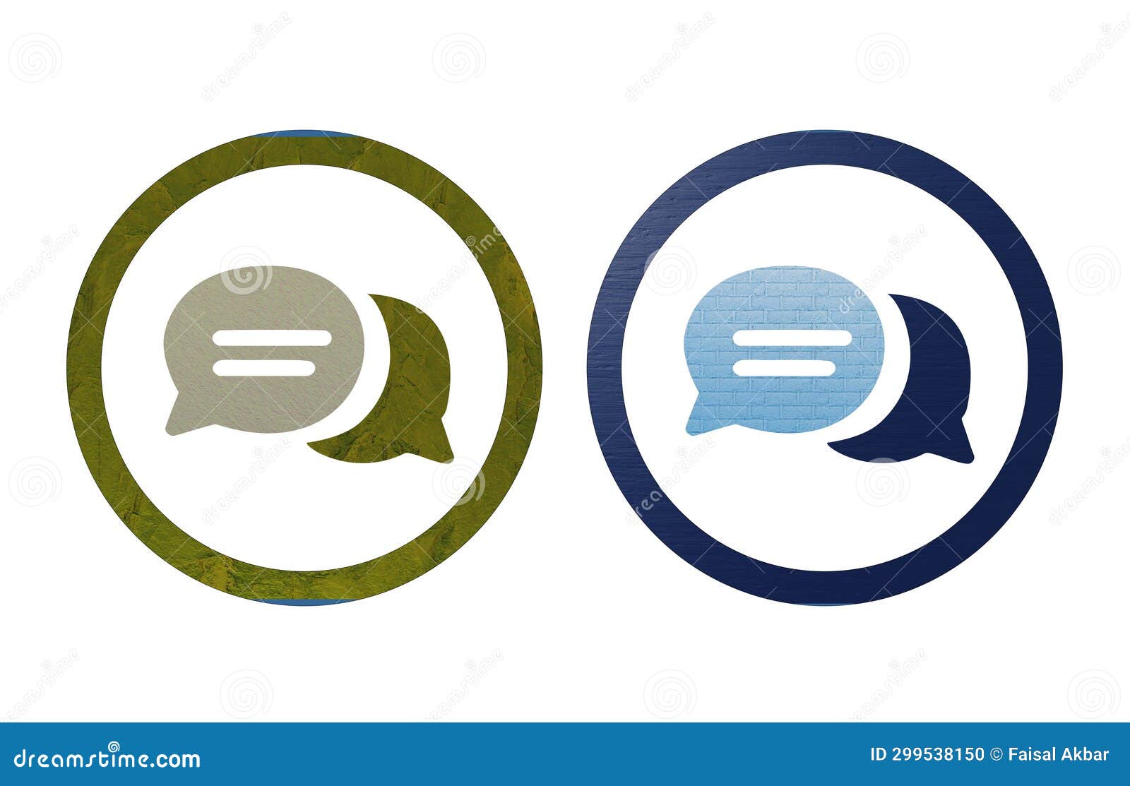 Notification Icon Symbol with Texture Yellow and Blue Stock ...