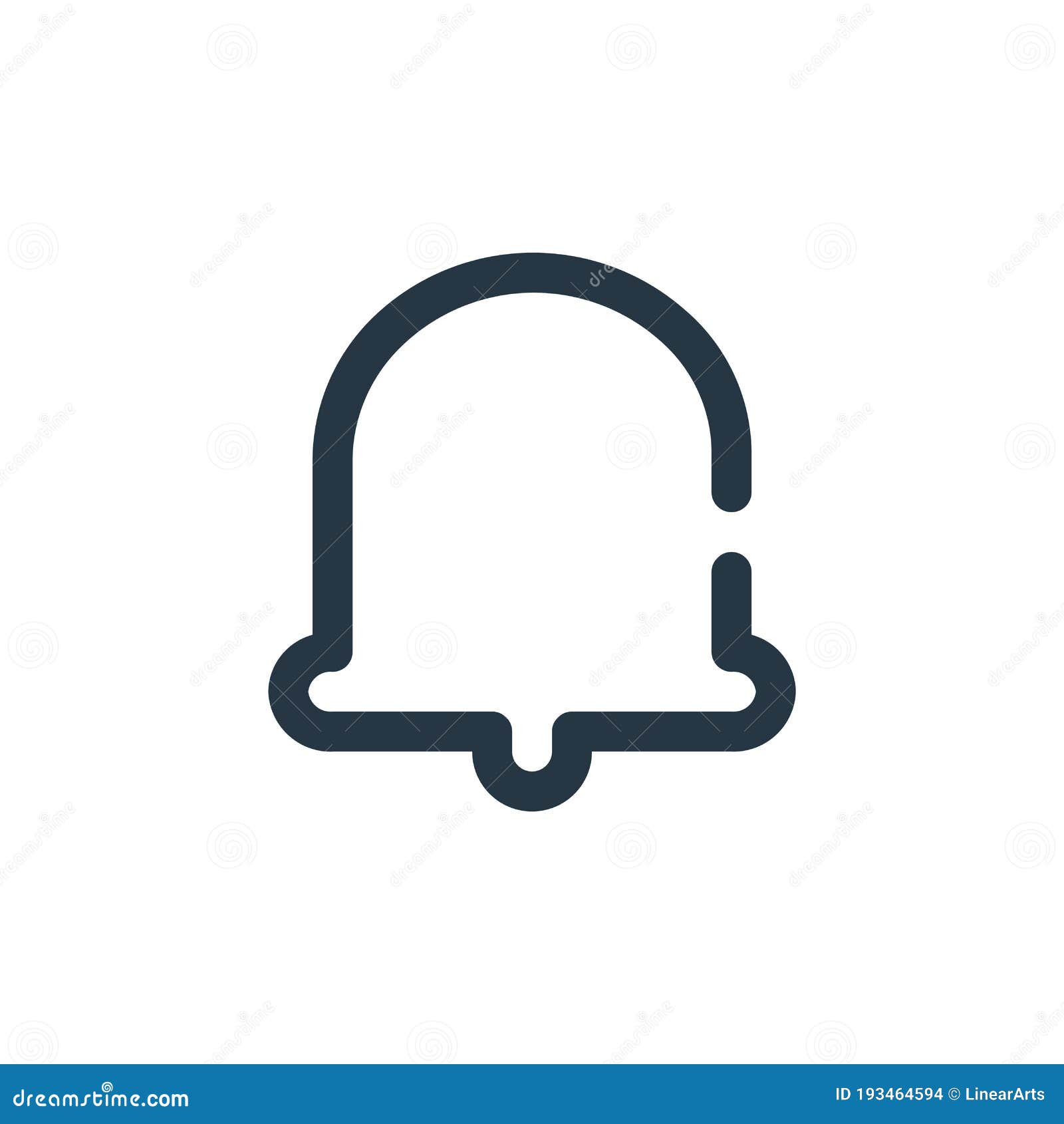 Notification Icon Vector from Dashboard Ui Concept. Thin Line ...