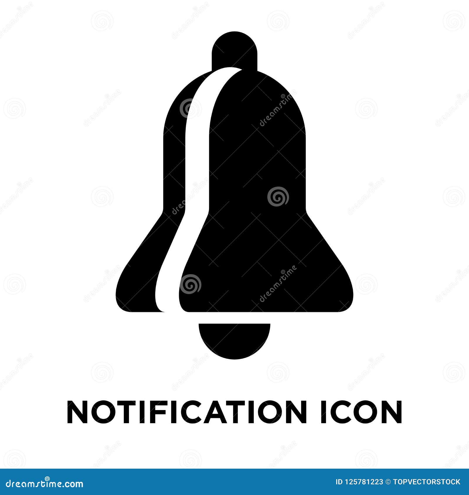 Notification Icon Vector Isolated on White Background, Logo Concept of ...