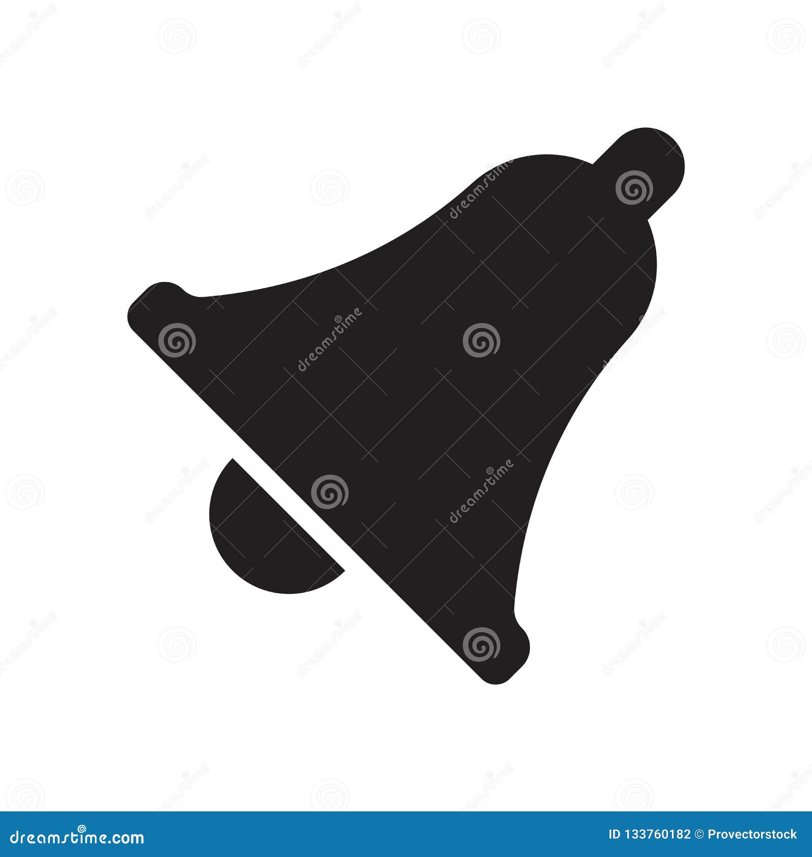 Notification Icon Vector Sign and Symbol Isolated on White Background ...