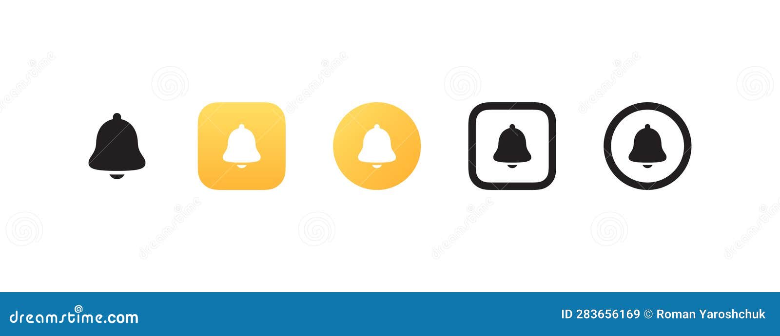 Notification Icons Set. Mobile Icons UI, UX Design. Notification Bar ...