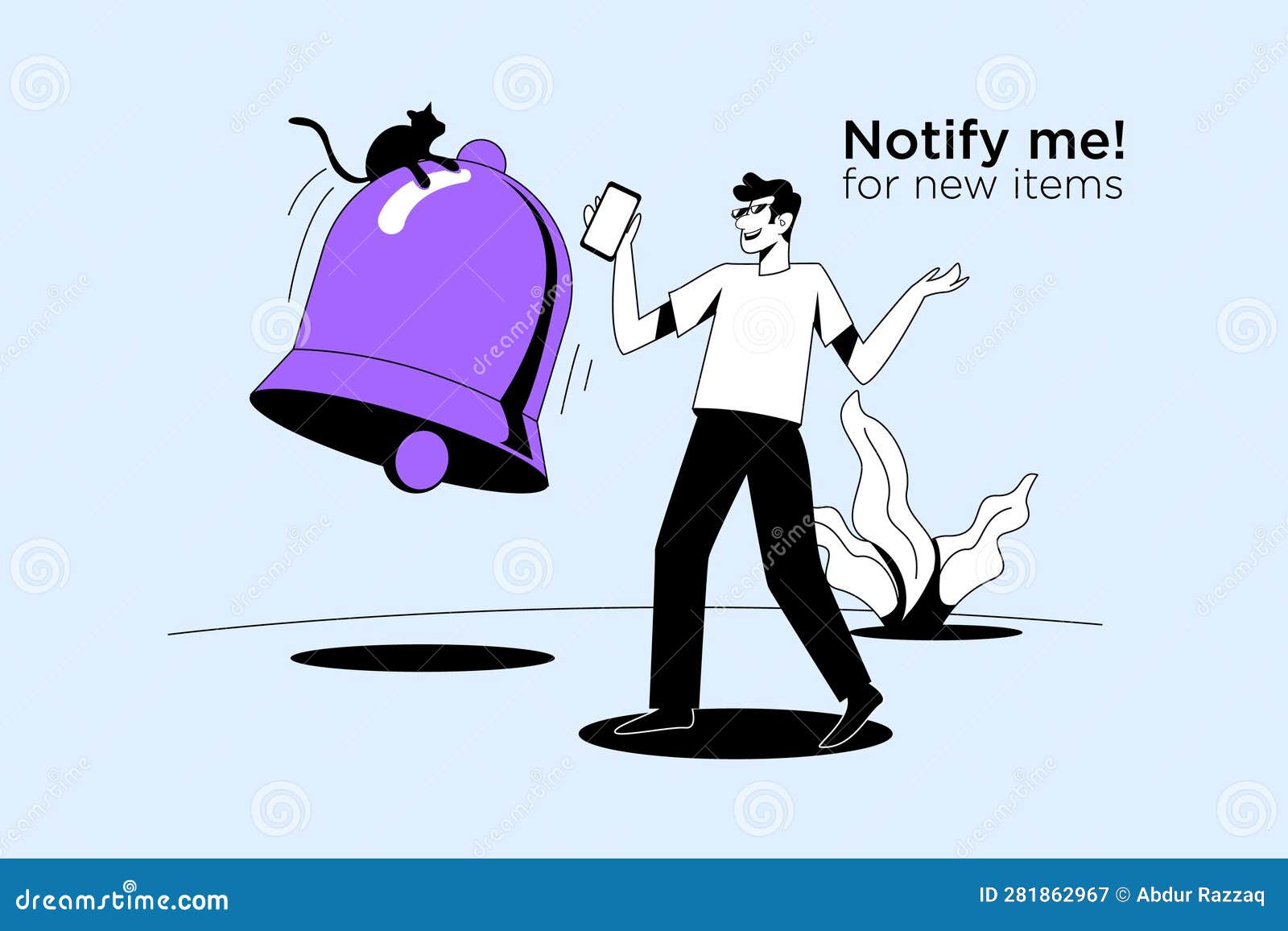 Notification Illustration Vector Art Stock Illustration - Illustration ...