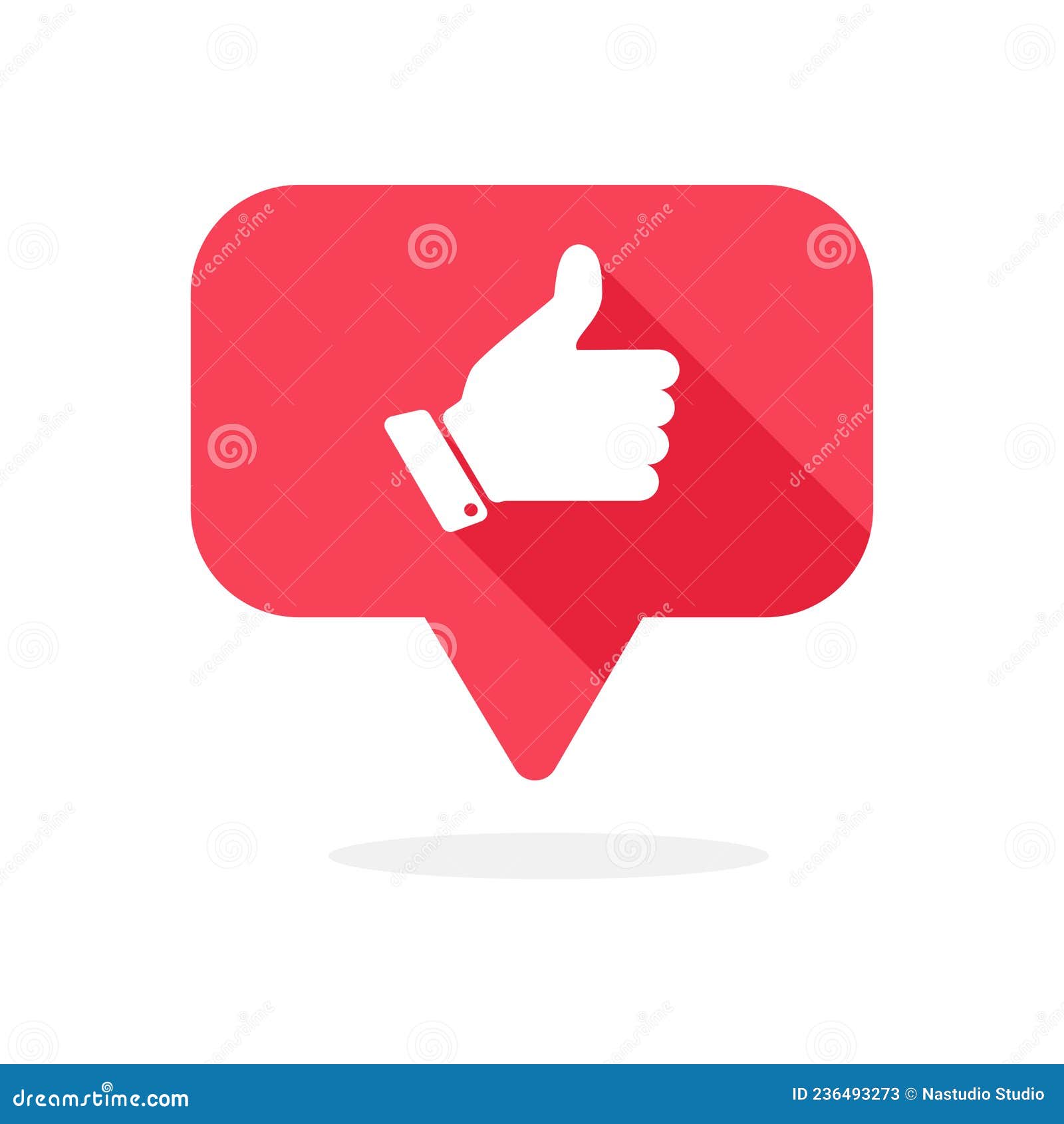 Notification Like Icon. Social Network App Logo. Vector Illustration ...