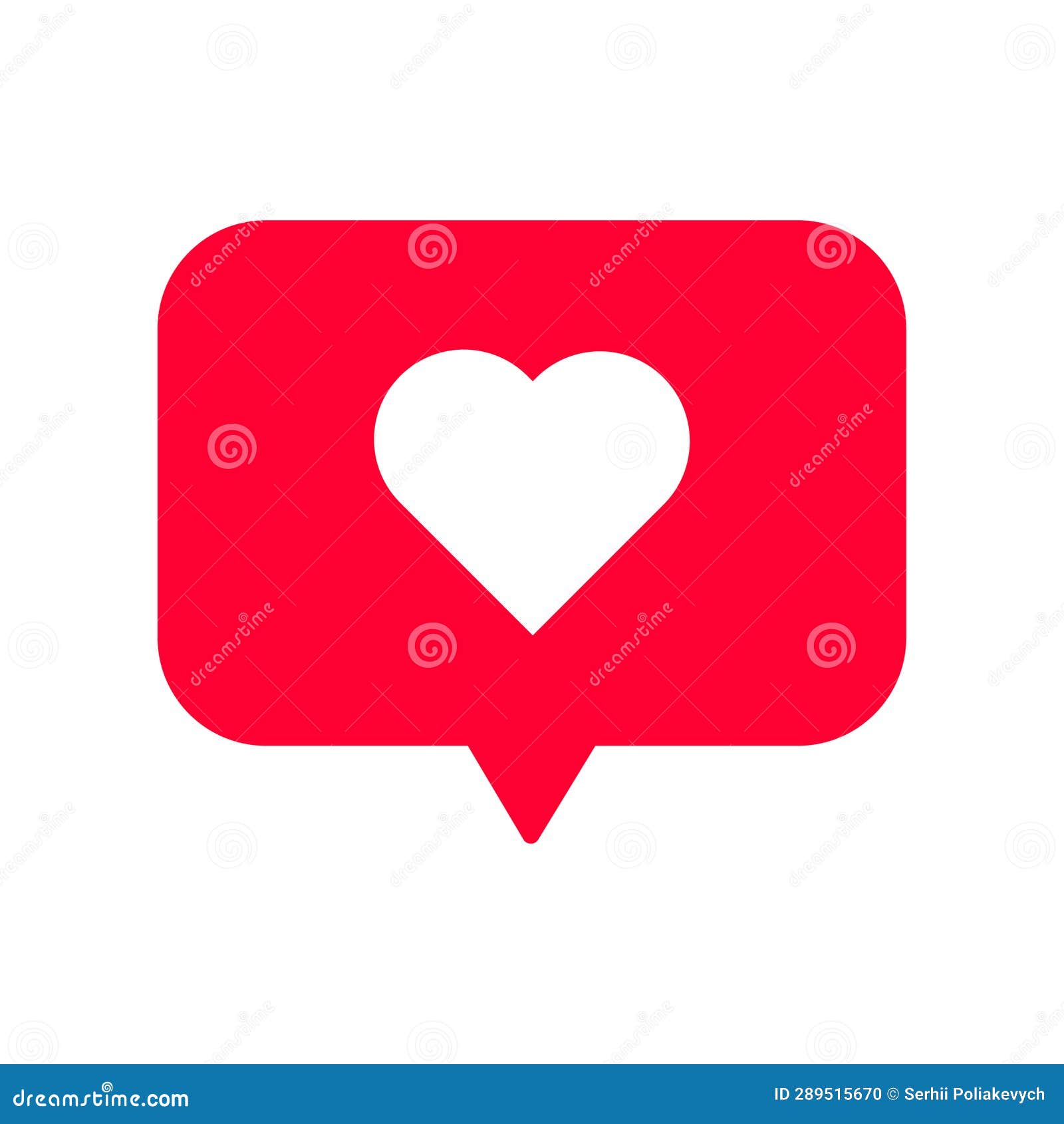 Notification Like Icon. Social Network App Symbol. Vector Illustration ...