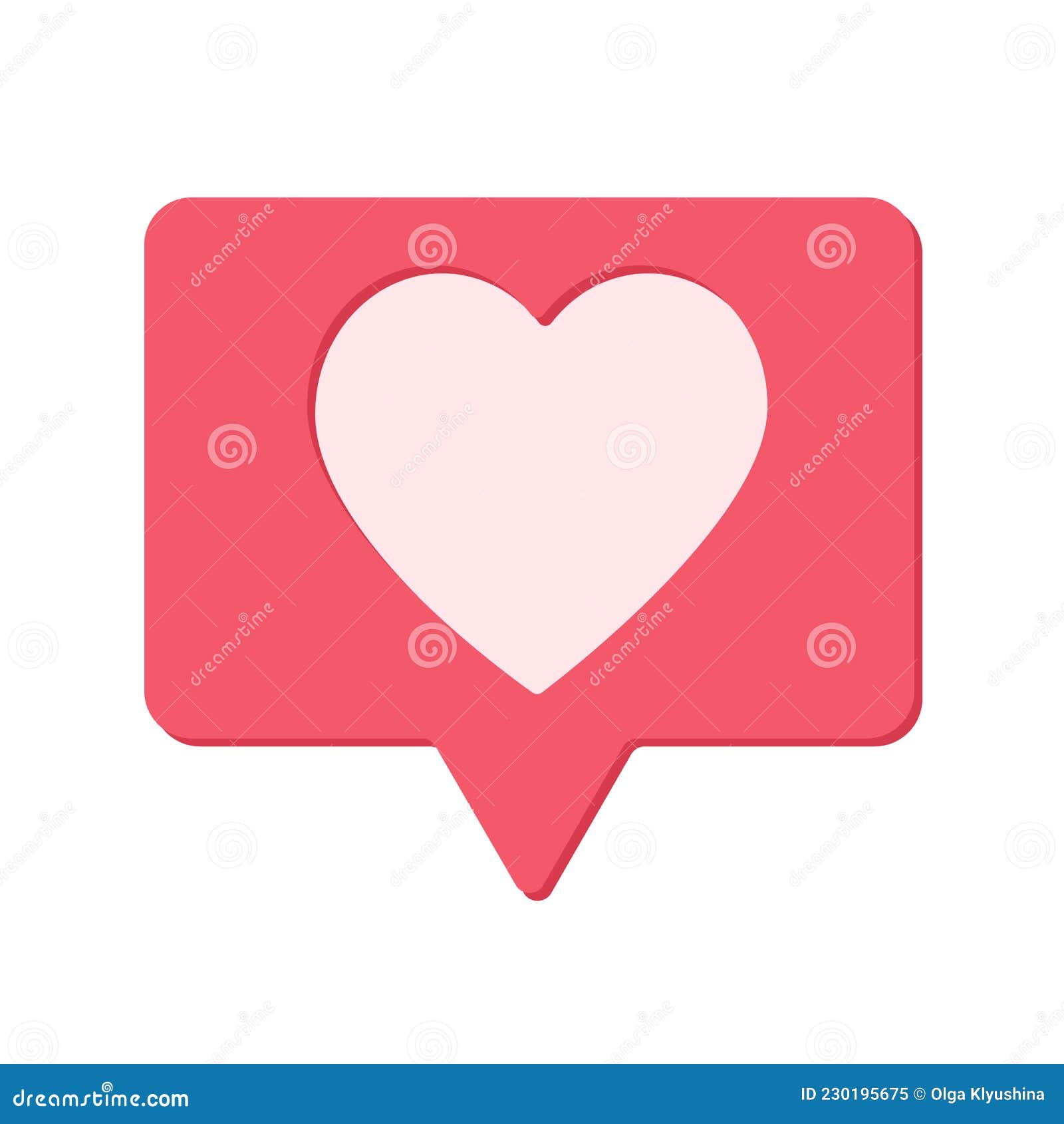 Notification Like Icon. Social Network App Icon Stock Vector ...