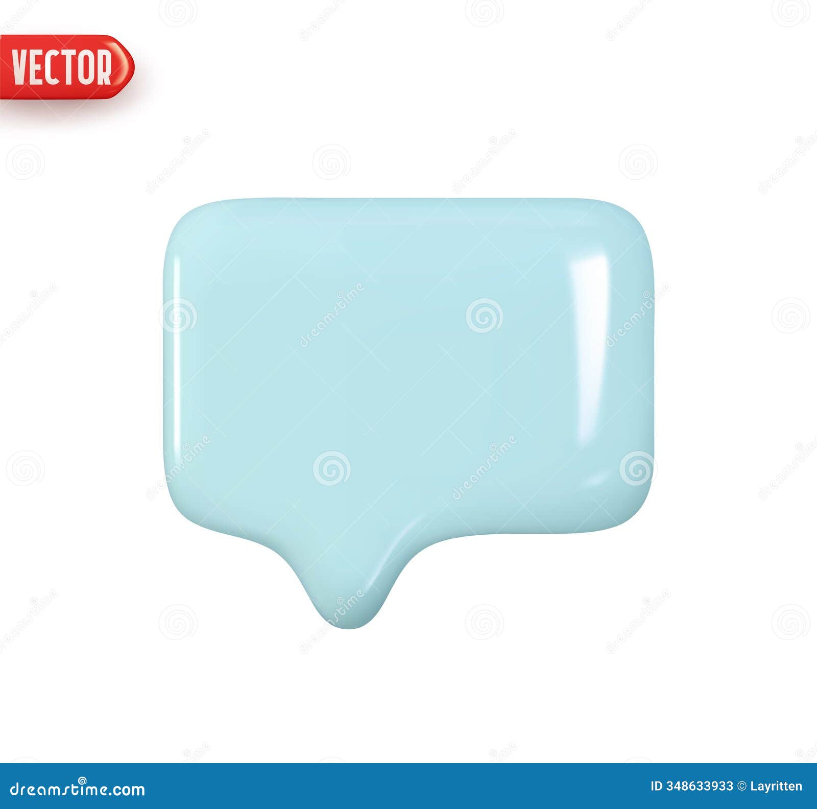 Notification Message Dialog. Realistic 3d Design in Plastic Cartoon ...