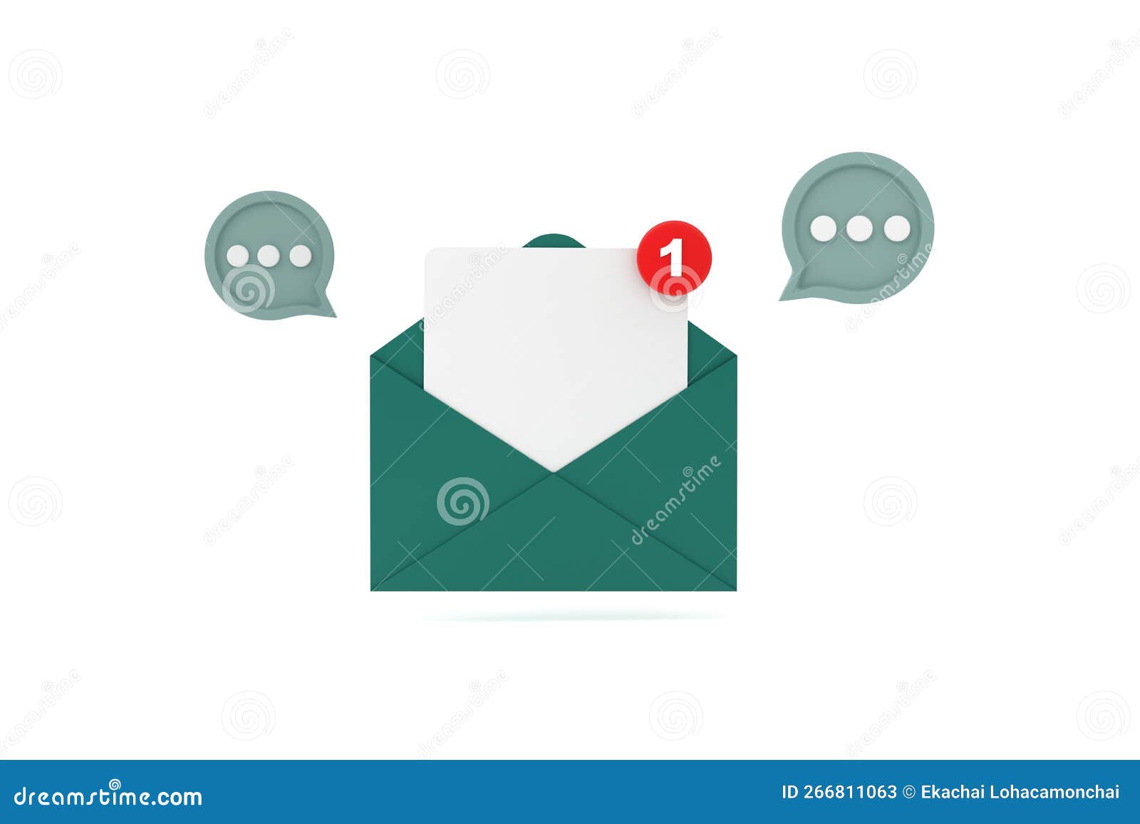 Notification Message Document Icon Bubble Symbol with Social ...